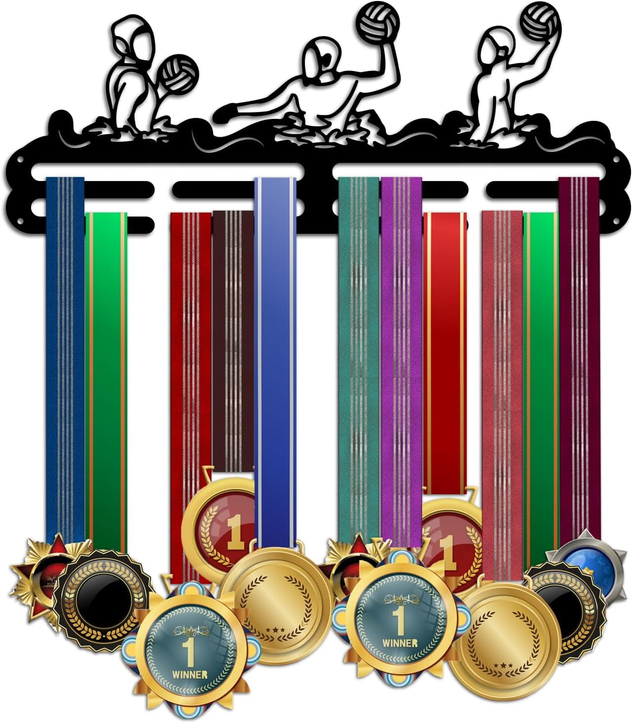 Water Medal Hanger Display Swimming Awards Display Stand Medal Holder ...