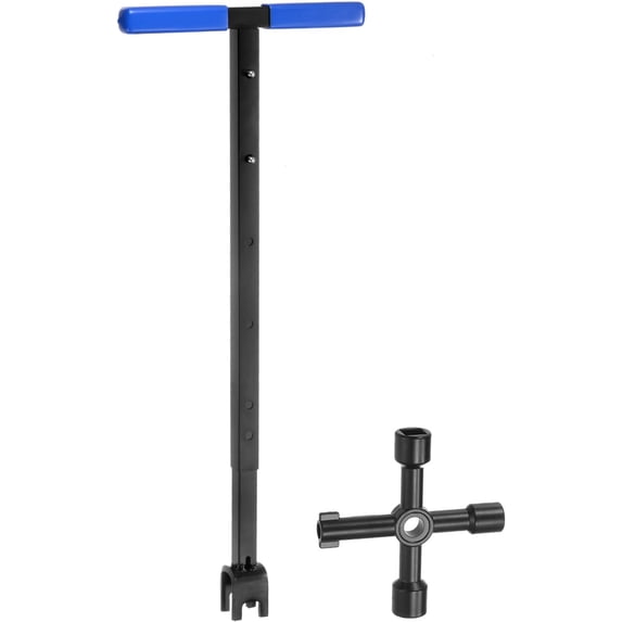 Water Meter Key 37 Inch Adjustable Enforced Steel T-Handle Shut Off ...