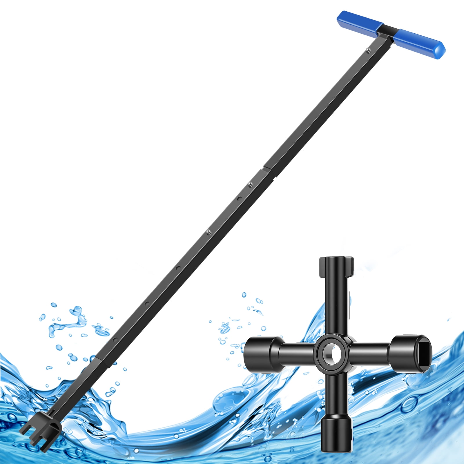 Water Meter Key Carbon Steel Water Shut Off Tool Rustproof Way Utility ...
