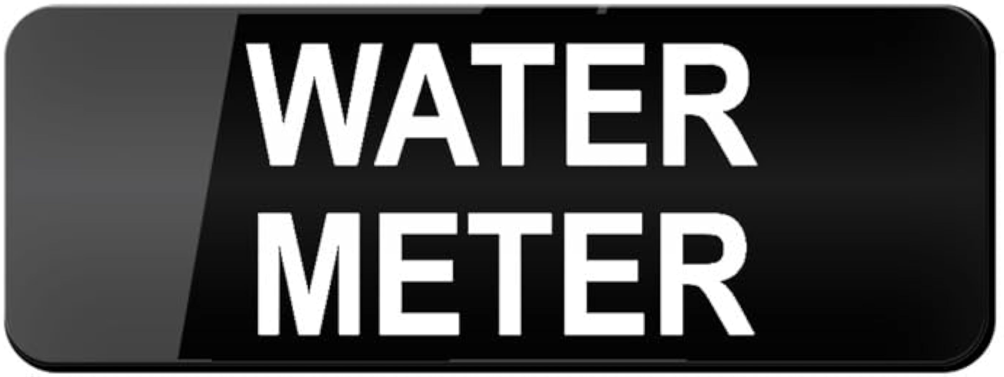 Water Meter Outdoor Signs Acrylic Design Plate Acrylic Plastic Sign ...