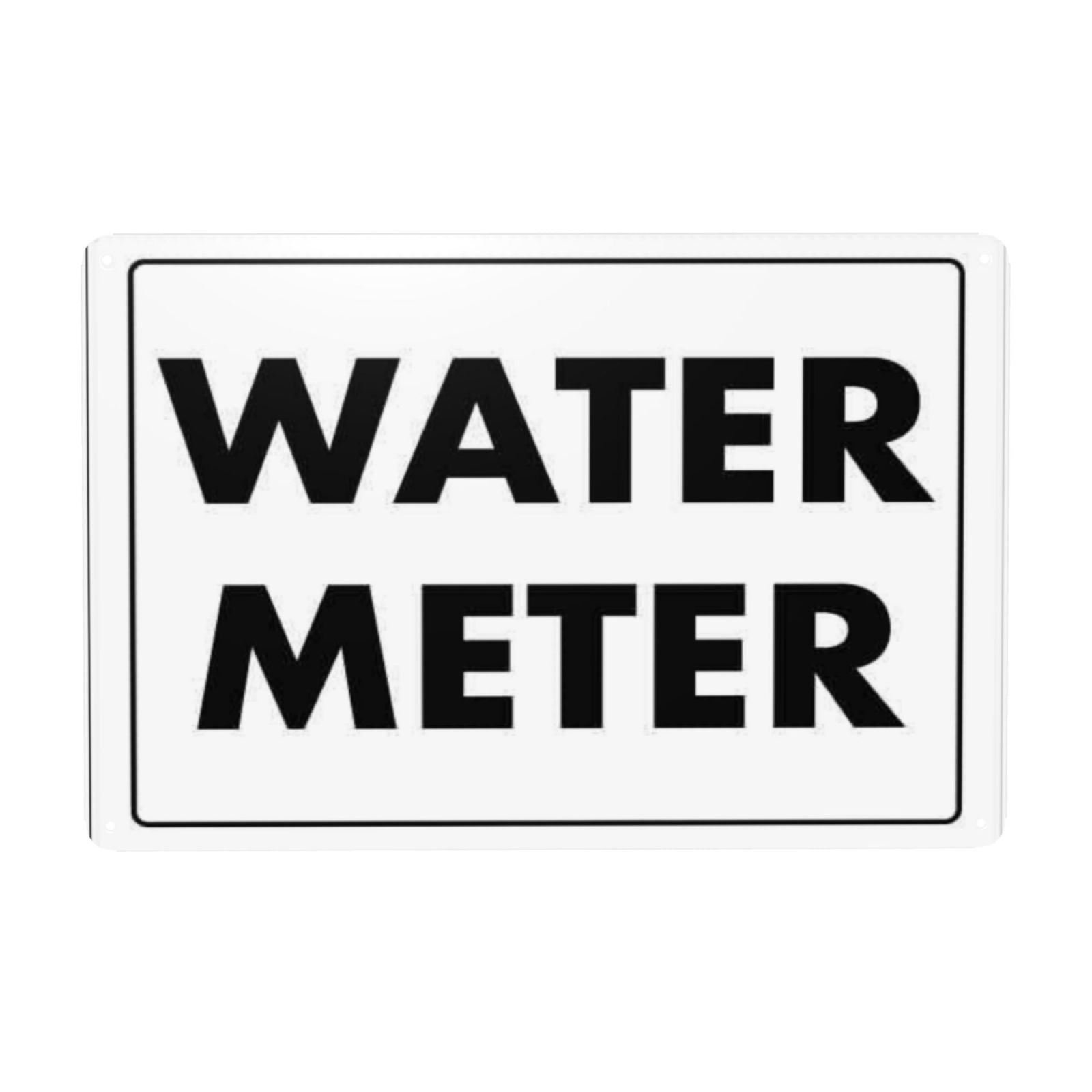 Water Meter Sign Property Signs For Every Need Metal Tin Sign Warning ...