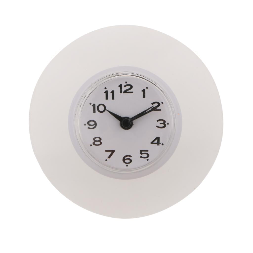 Water / Moisture Resistant clock for kitchen Bathroom Shower White ...