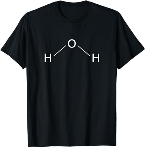 Water Molecule H2O - Chemistry T-Shirt - Walmart.com