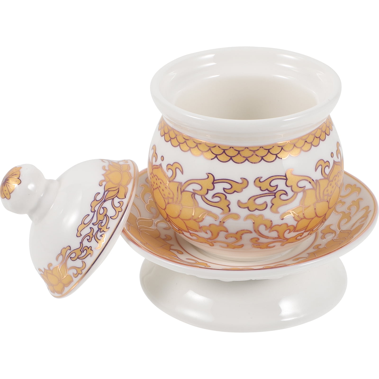 Water Offering Cup Buddhist Ceramic Cup Temple Water Cup Tibetan ...