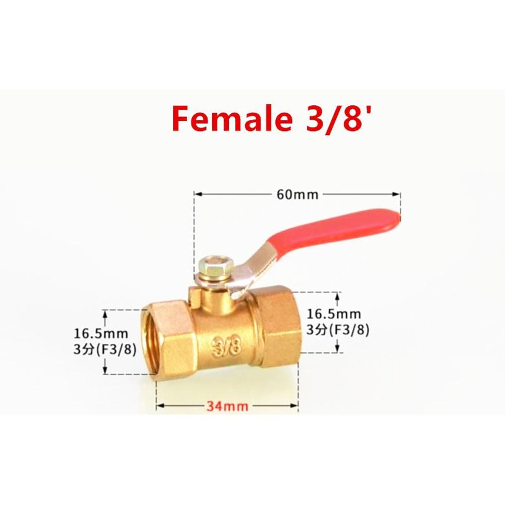 Water Oil Air Gas Fuel Joint Controller Brass 1/8'' 1/2'' 1/4'' Female ...