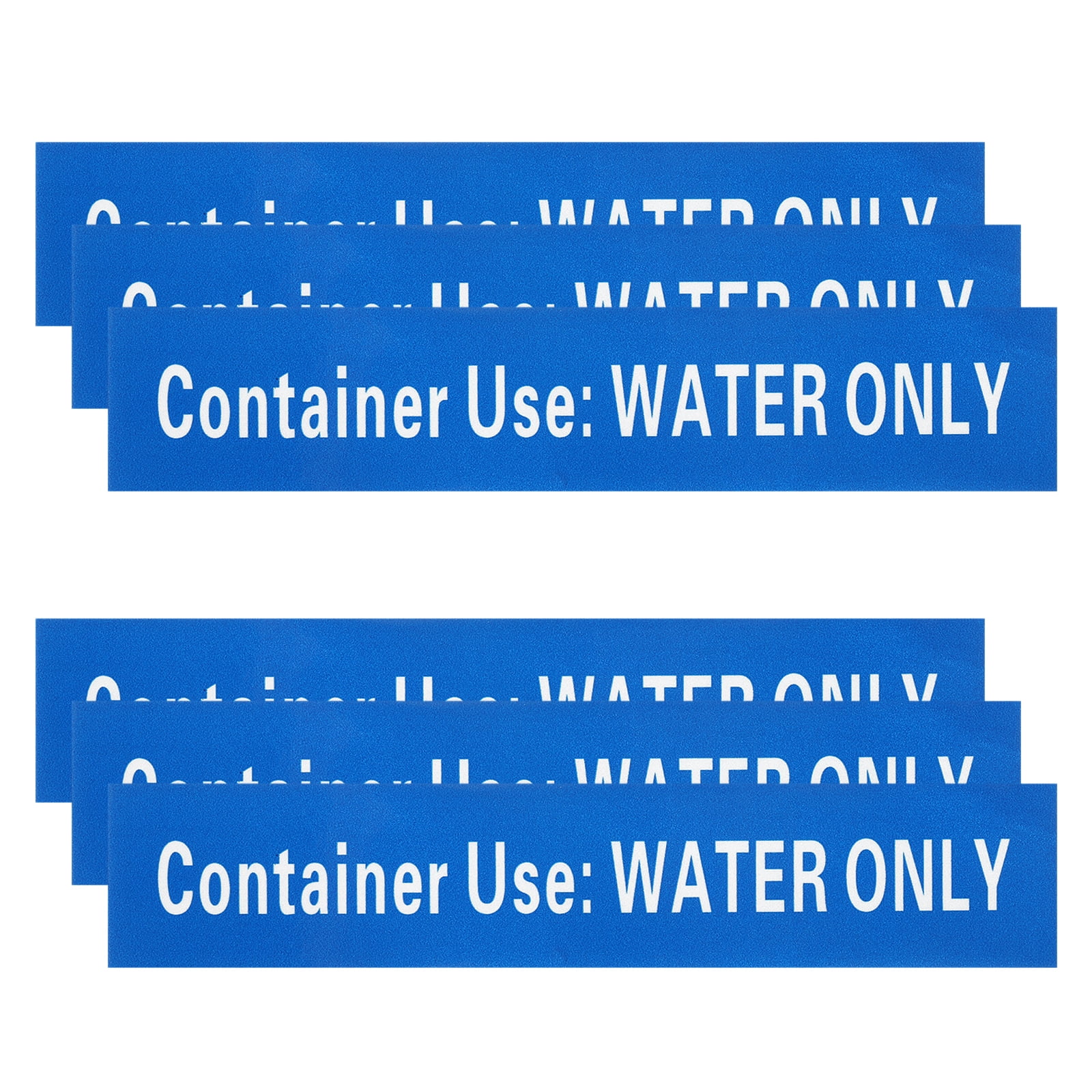 Water Only Sticker Self-Stick Container Use WATER ONLY Marker Warning ...