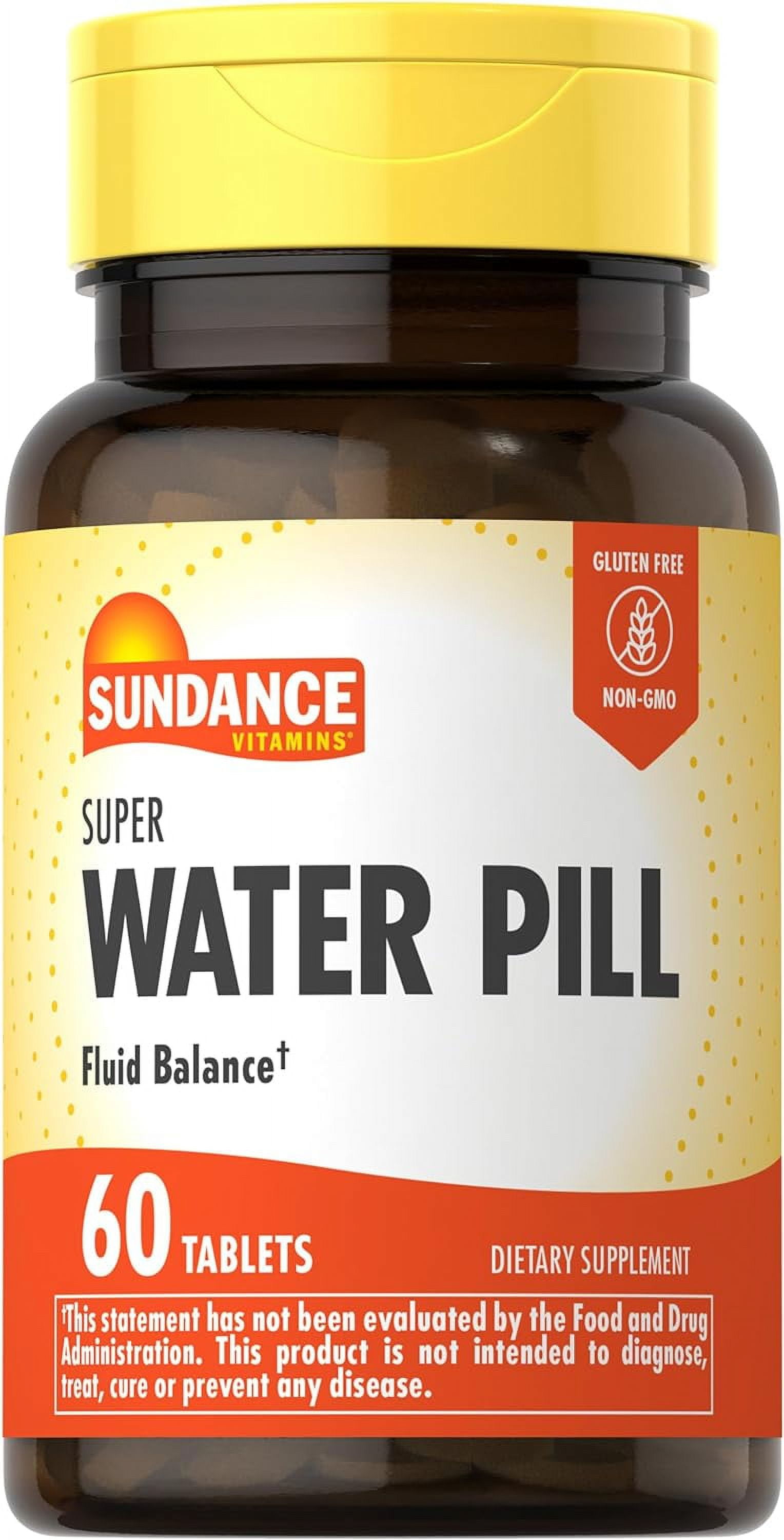 Sundance Vitamins Super Strength Water Pill with Potassium, Natural ...