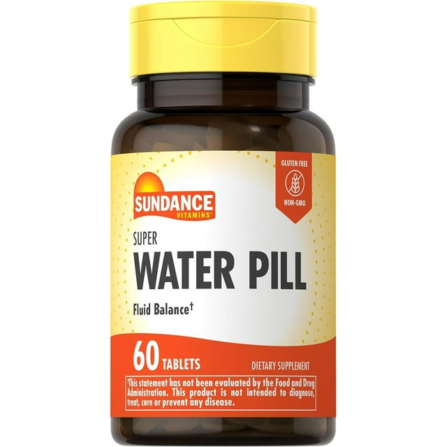 Sundance Vitamins Super Strength Water Pill with Potassium, Natural ...