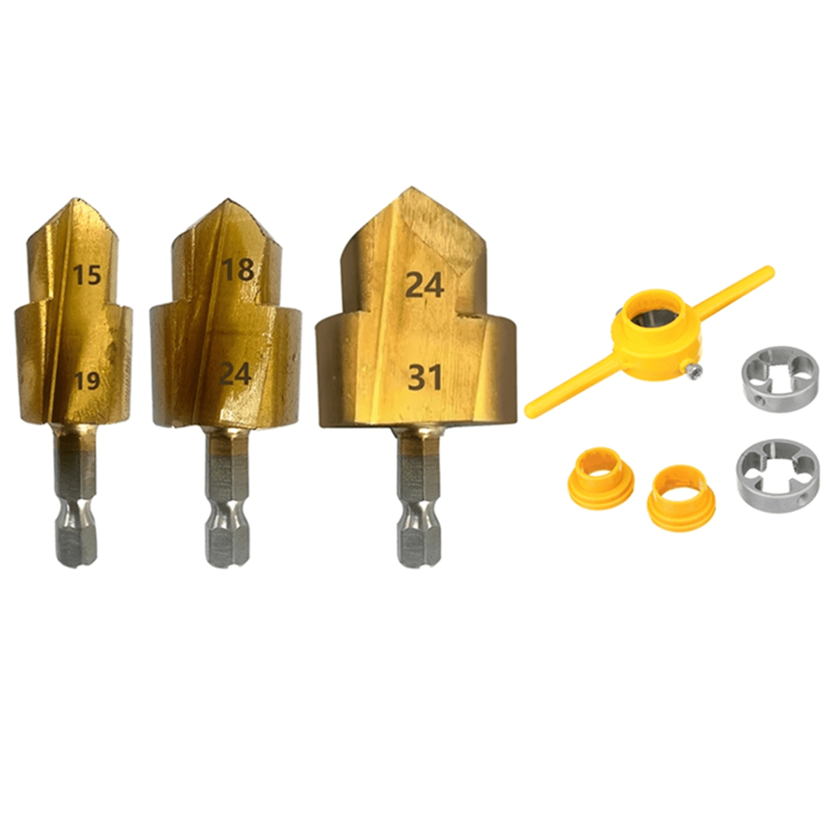 Water Pipe Expansion Drill Wrench Set Hole Expanding Tools Plastic ...