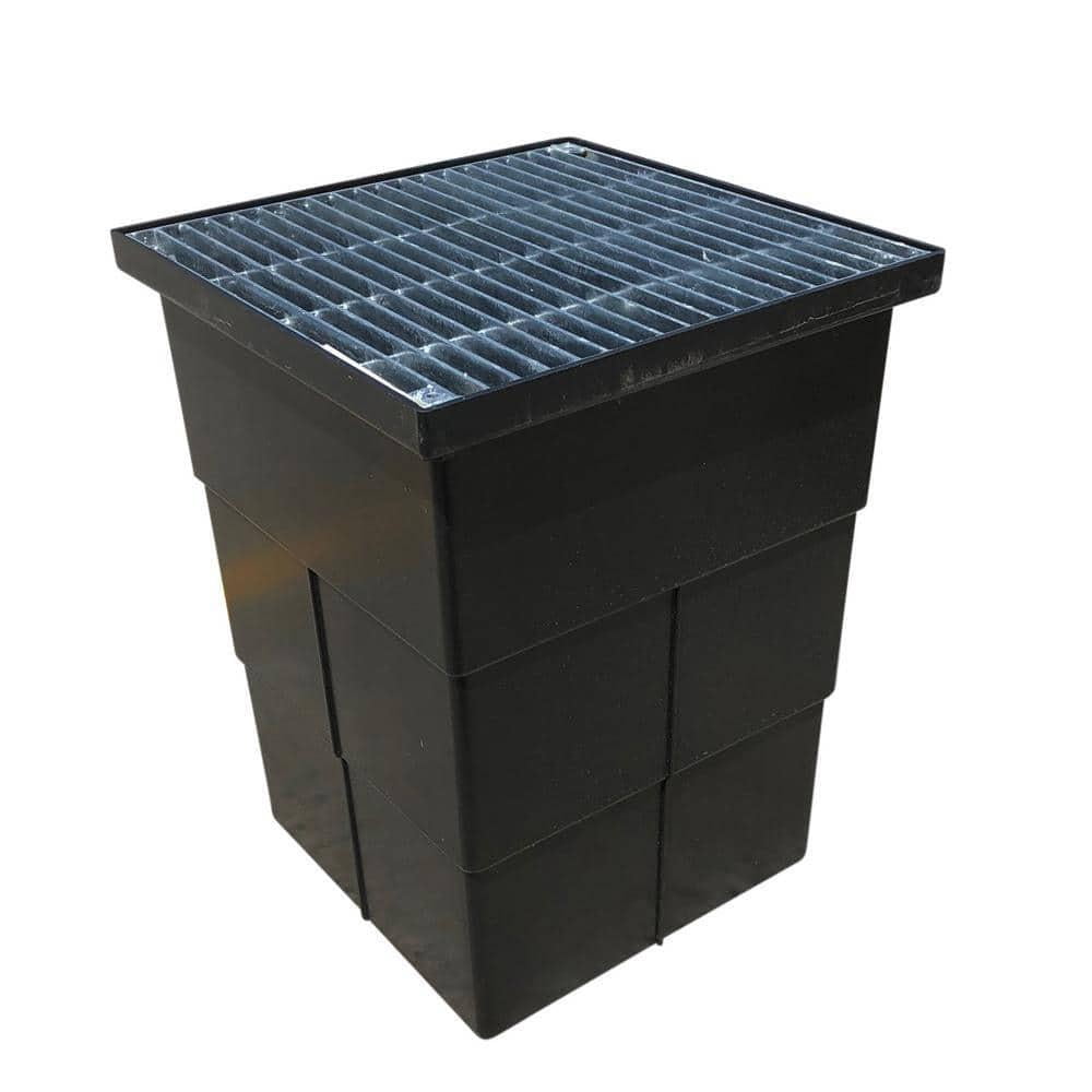 Water Pit Catch Basin Modular Trench Channel Drain 18 Inch Steel Grate ...