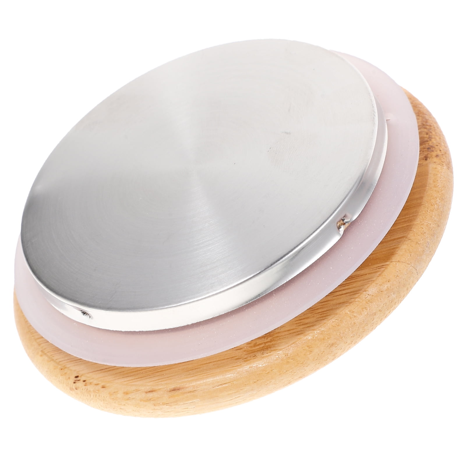 Water Pitcher Lid Stainless Steel Bamboo Water Jug Protective Lid Cover ...