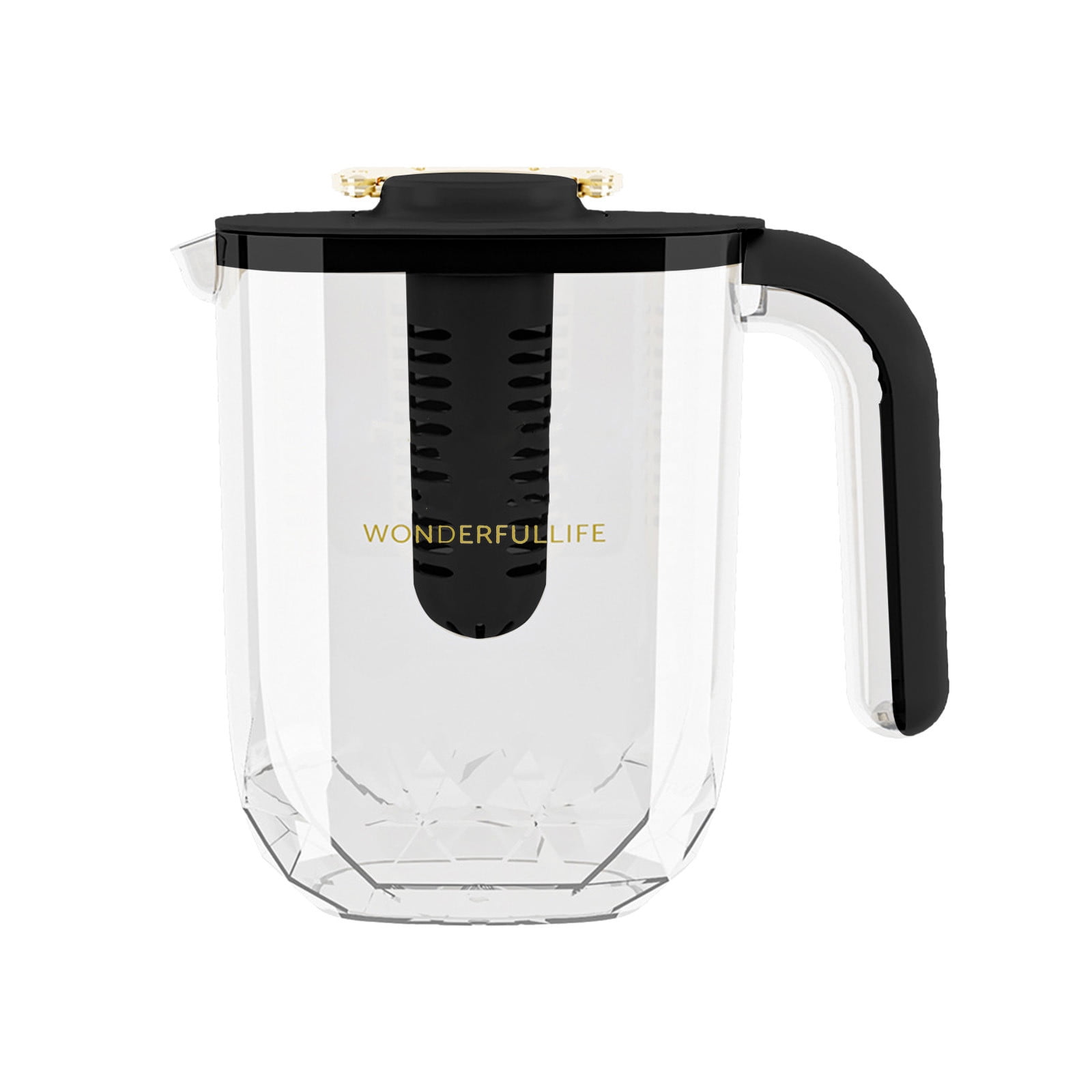 Water Pitcher with Removable Lid and Spout, 1.8L High Heat Resistance ...