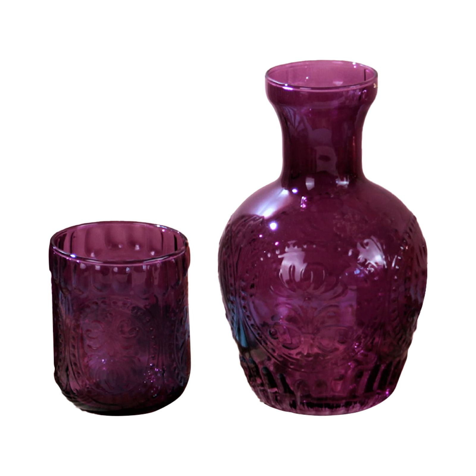 Water Pitcher Set Bedroom Kitchen Living Room Bedside Carafe With Glass ...