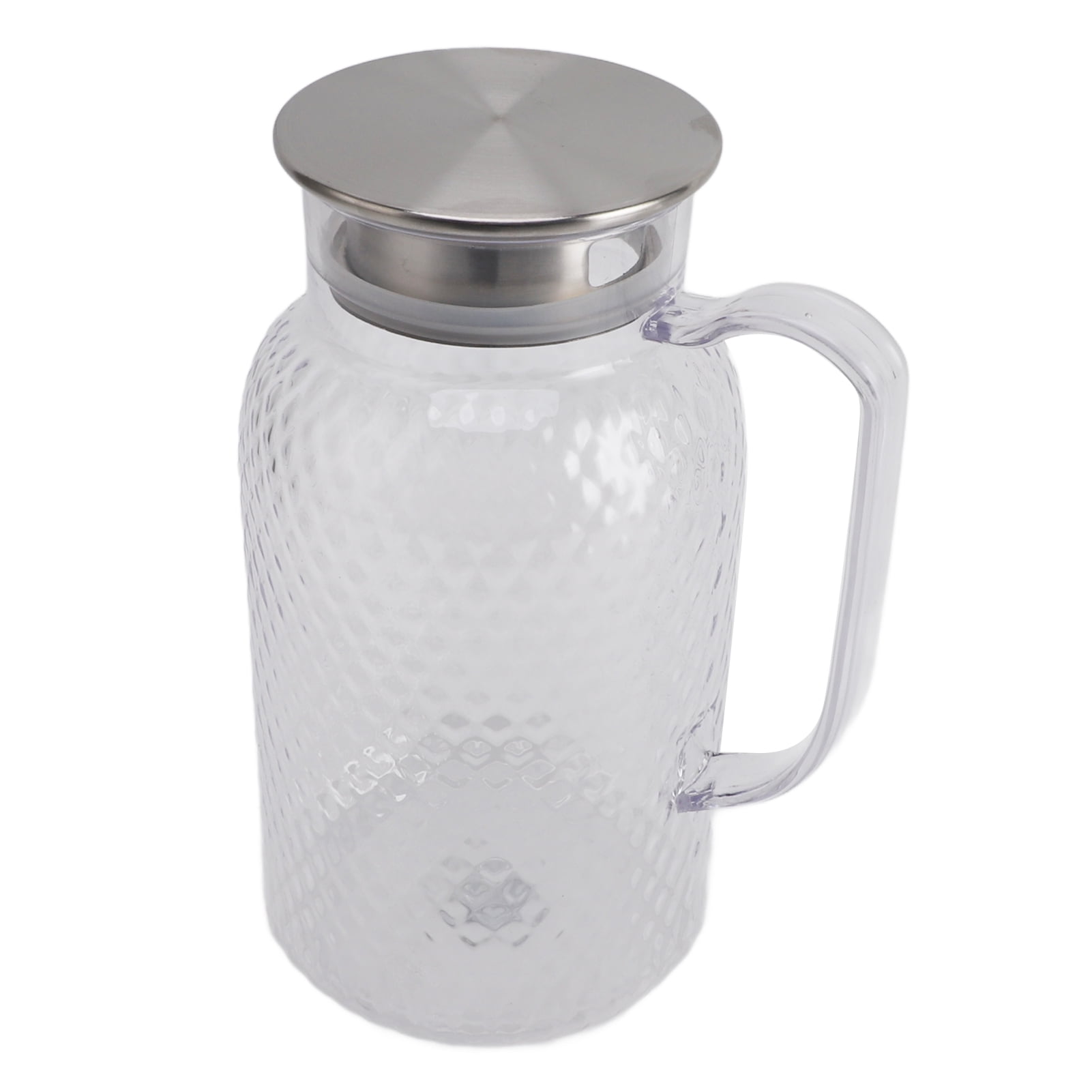 Water Pitcher with Lid and Handle 1500ml Acrylic Heat Resistant Clear ...