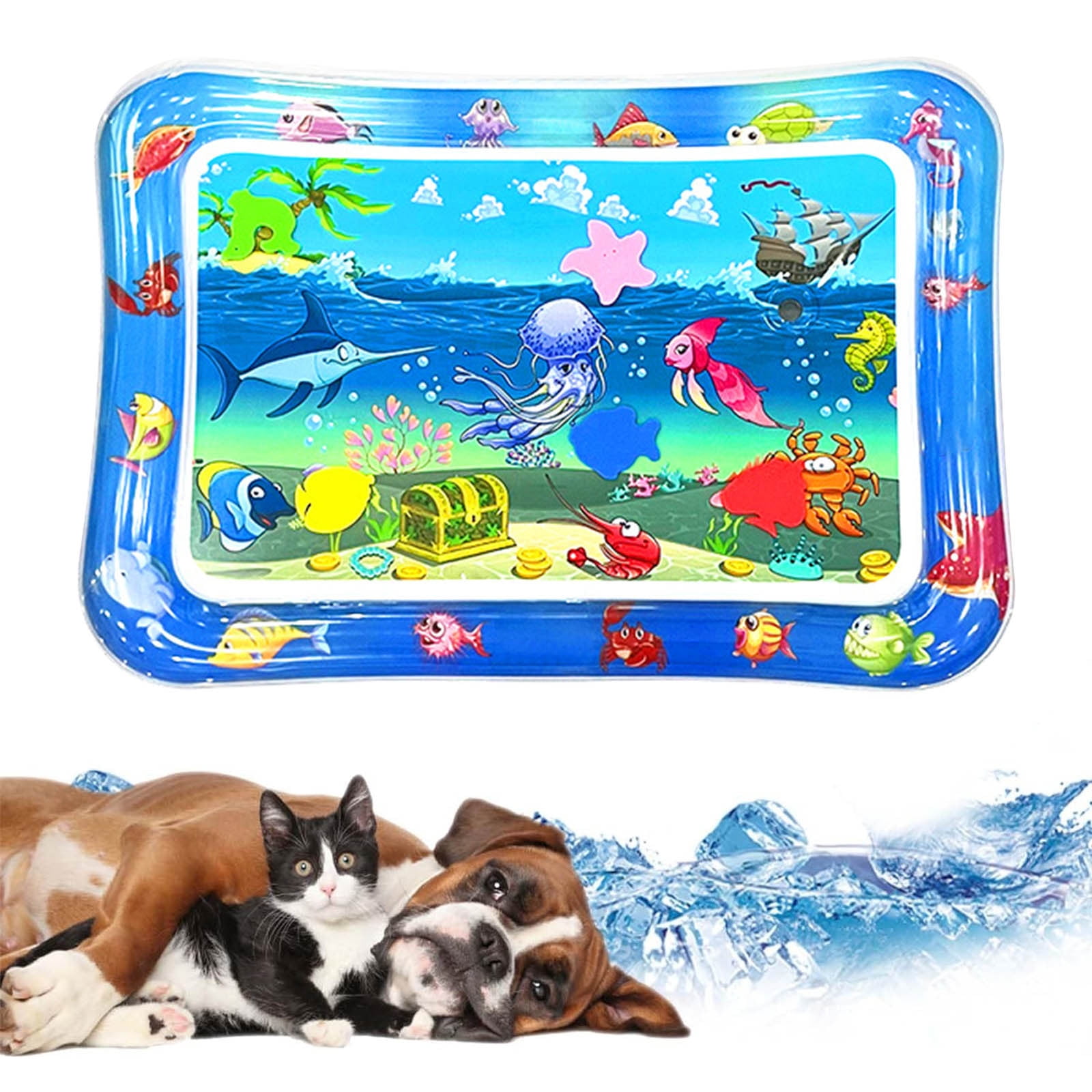 Water Playmat, Thickened Water Sensor Mat, Cats Kids Sensory Play, With ...