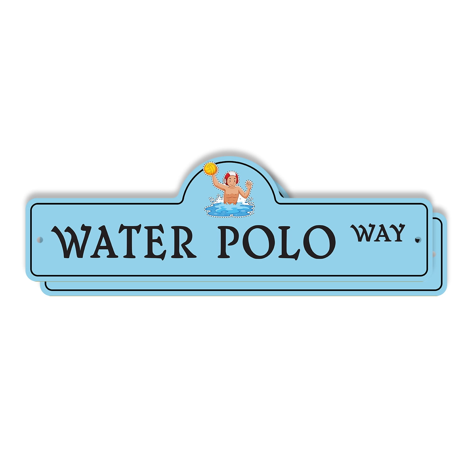 Water Polo (2 Pack) Plastic Street Sign - 7 Inch X 20 Inch Gift Sports ...