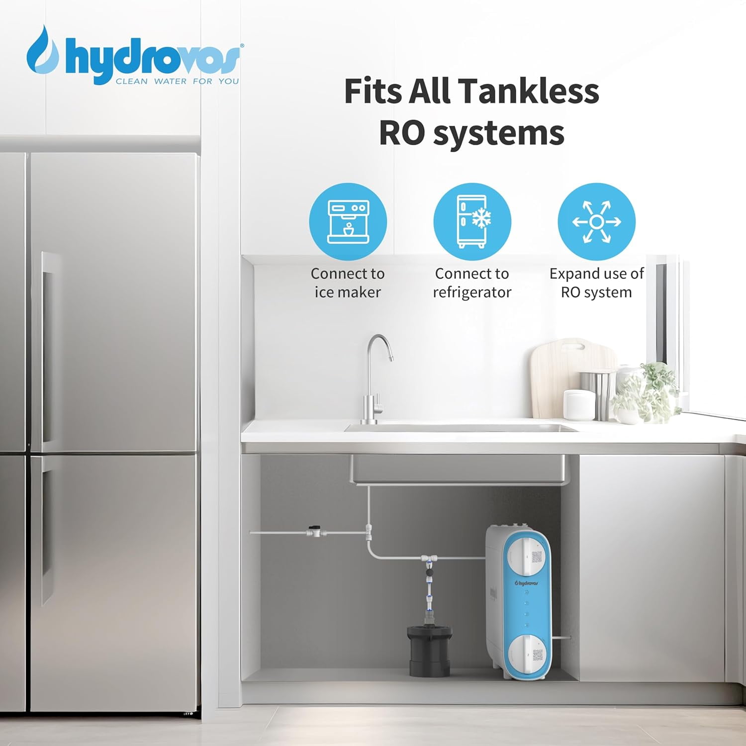 Water Pressure for Tankless RO System, 1/4" Tubing, Uninterrupted Flow ...