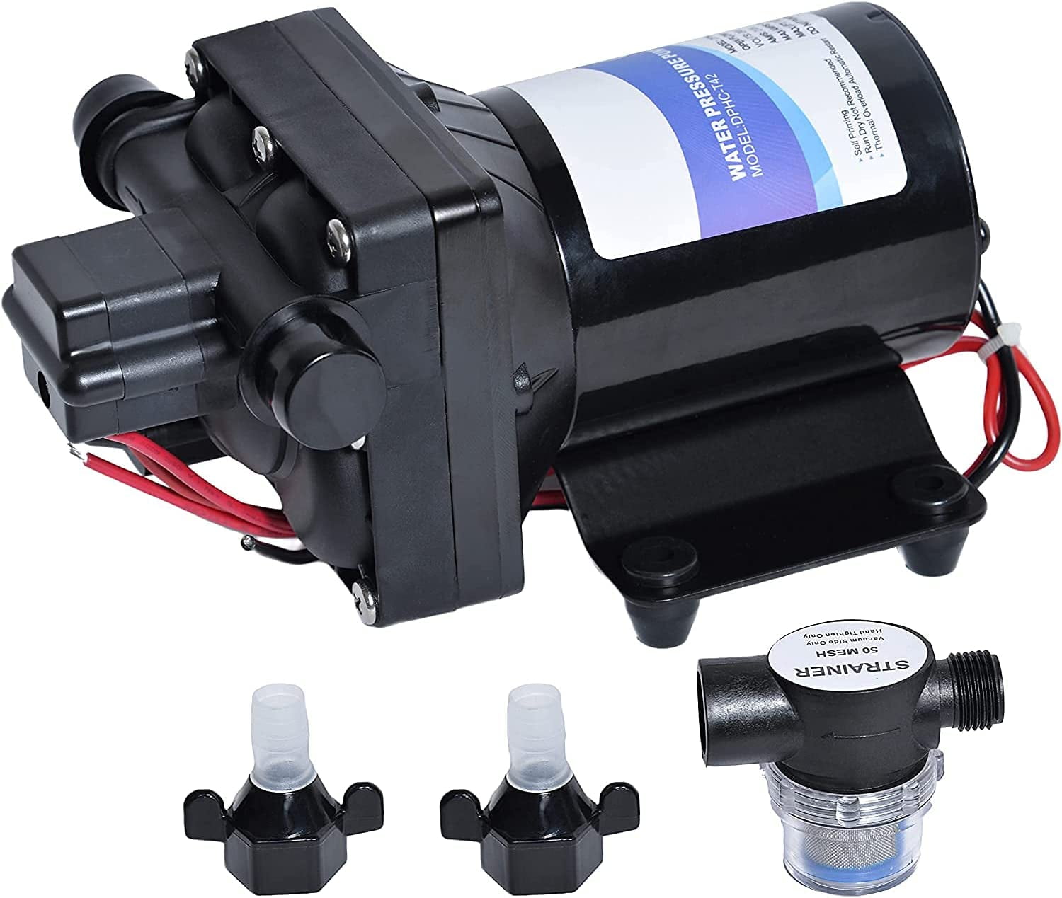 Water Pump 4008-101-E65 42-Series 12V 3.0GPM 55PSI Diaphragm Pump ...