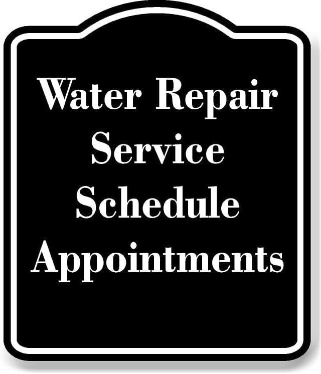 Water Repair Service - Schedule Appointments BLACK Aluminum Composite ...