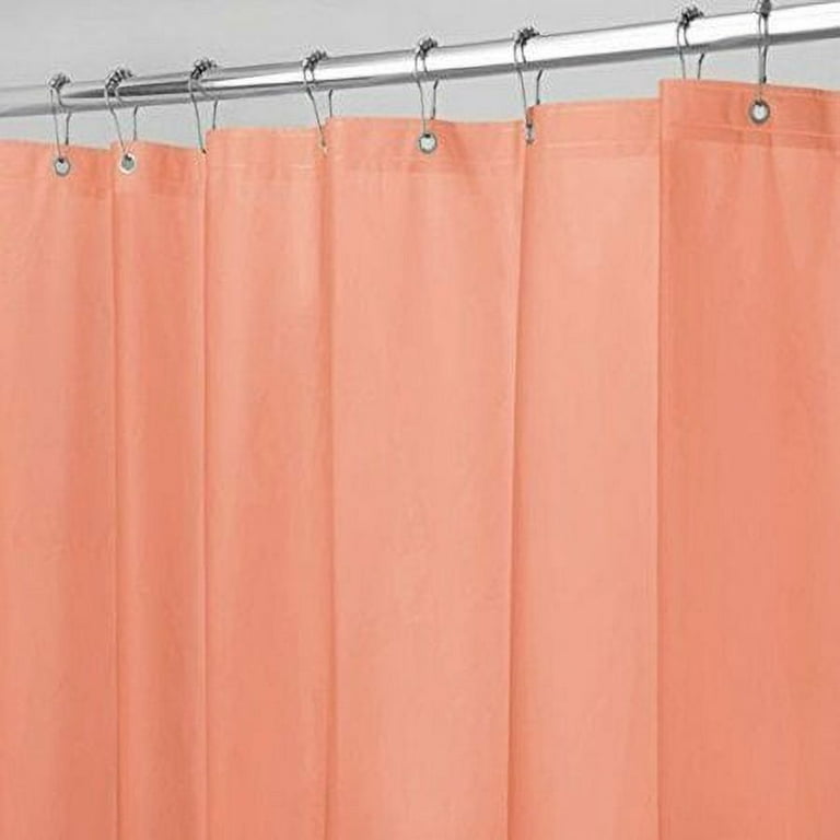 Water Repellent Modern Bathroom Shower Curtain Liner Peach Color 70x72 Size Walmart