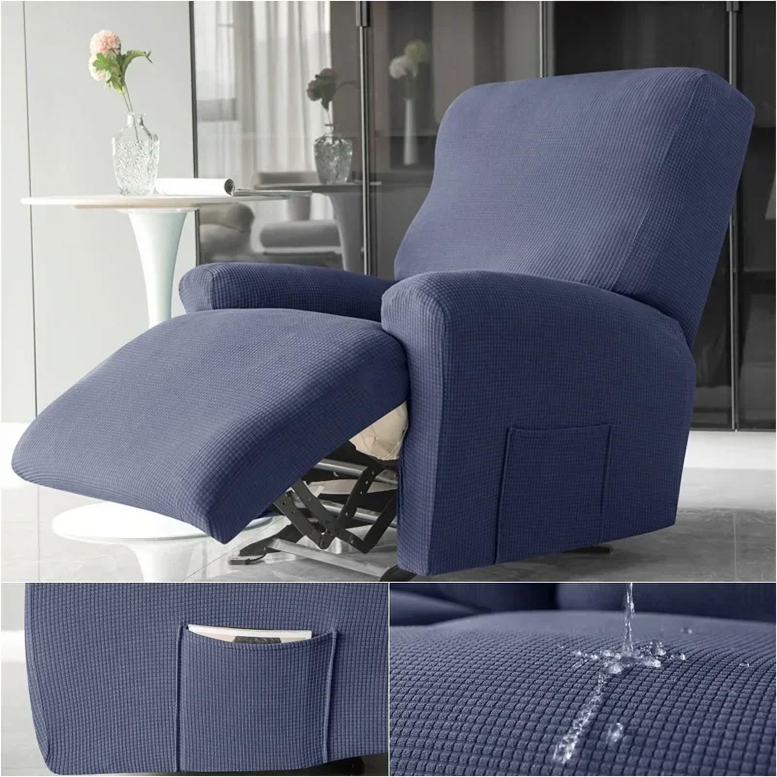 Water Repellent Recliner Chair Cover Polar Fleece Armchair Slipcovers ...
