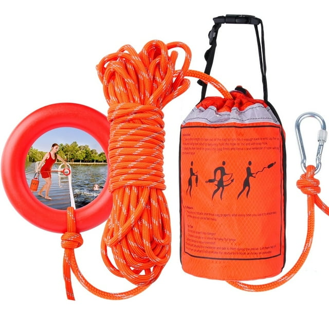 Water Rescue Throw Bag with 70 Feet of Rope, First Aid Device for ...
