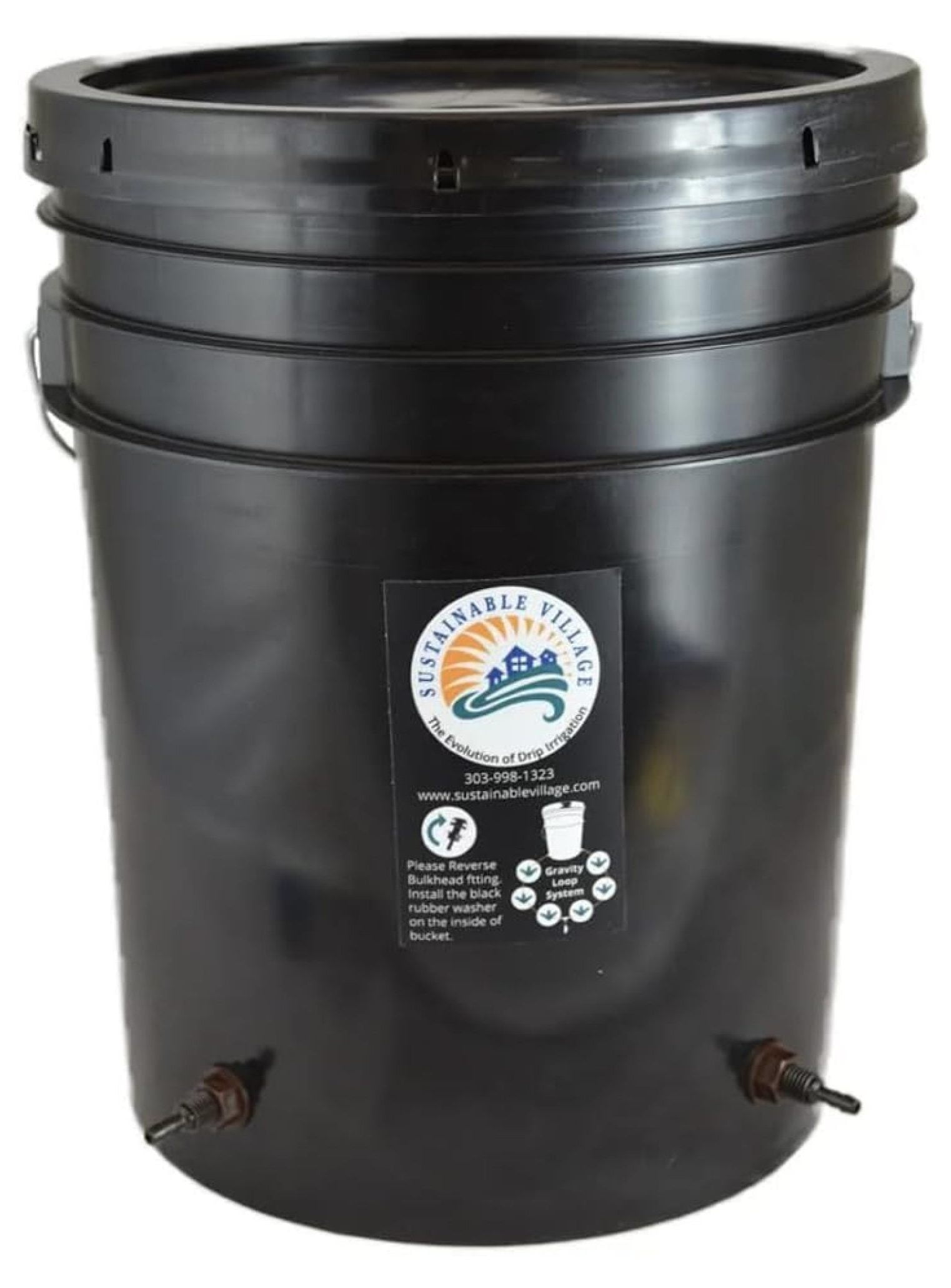 Water Reservoir for Systems | 5-Gallon Bucket w/Lid & Bulkhead Fittings ...
