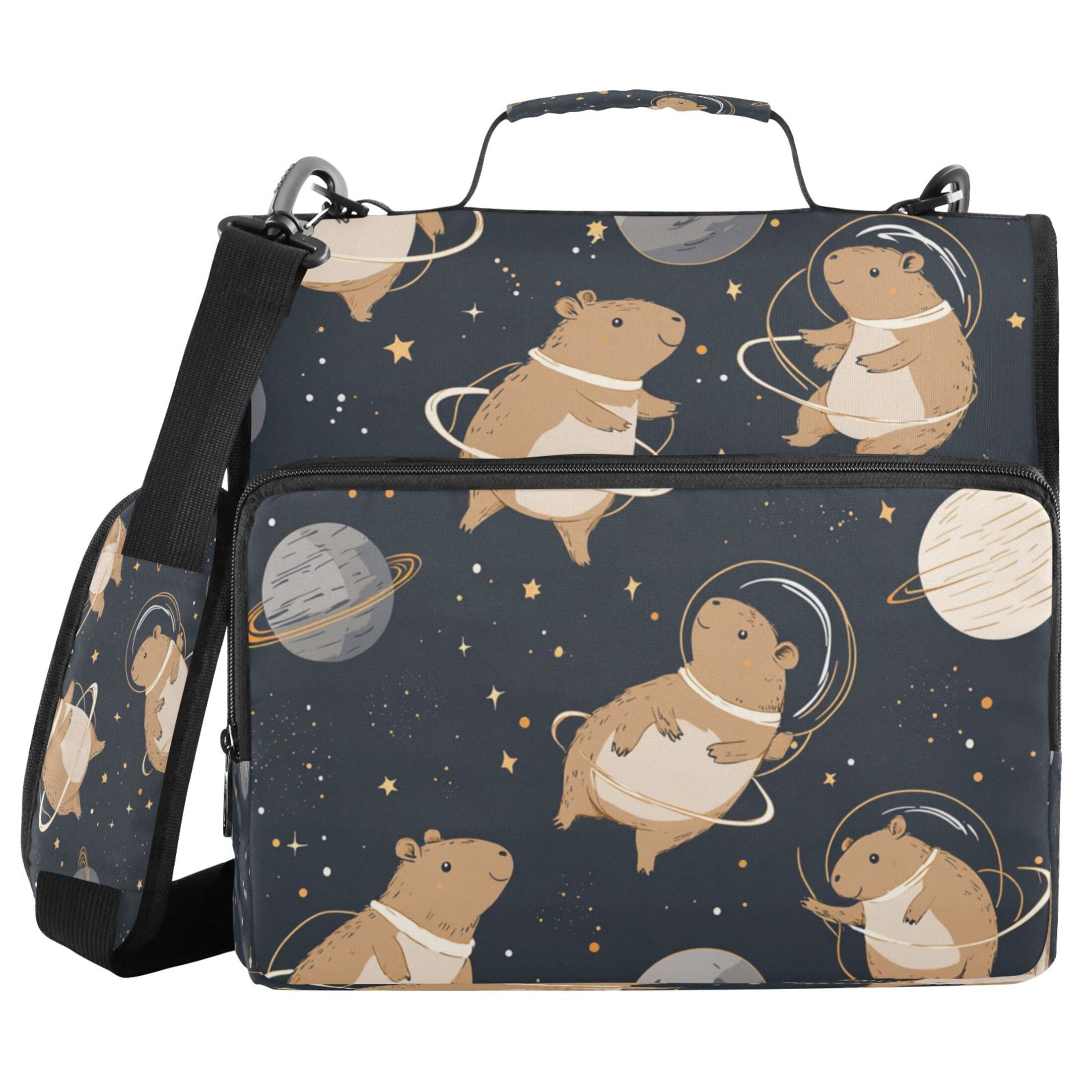 Water-Resistant 3-Ring Binder Organizer with Multiple Pockets Zipper ...