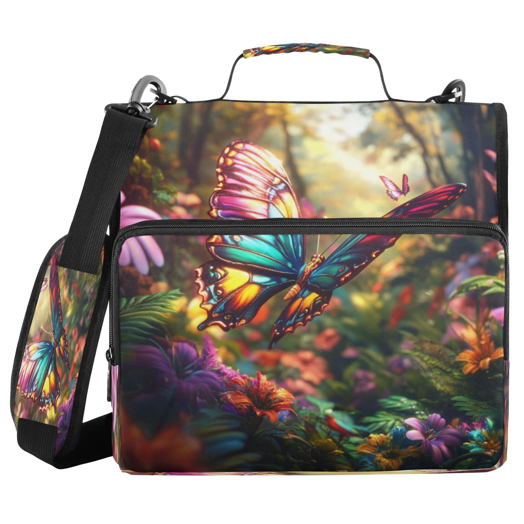 Water-Resistant 3-Ring Binder Organizer with Multiple Pockets Zipper ...
