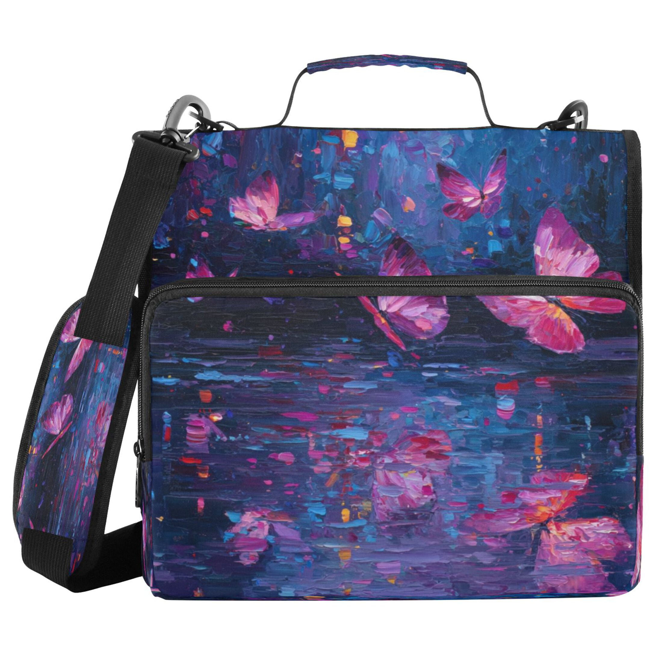 Water-Resistant 3-Ring Binder Organizer with Multiple Pockets Zipper ...