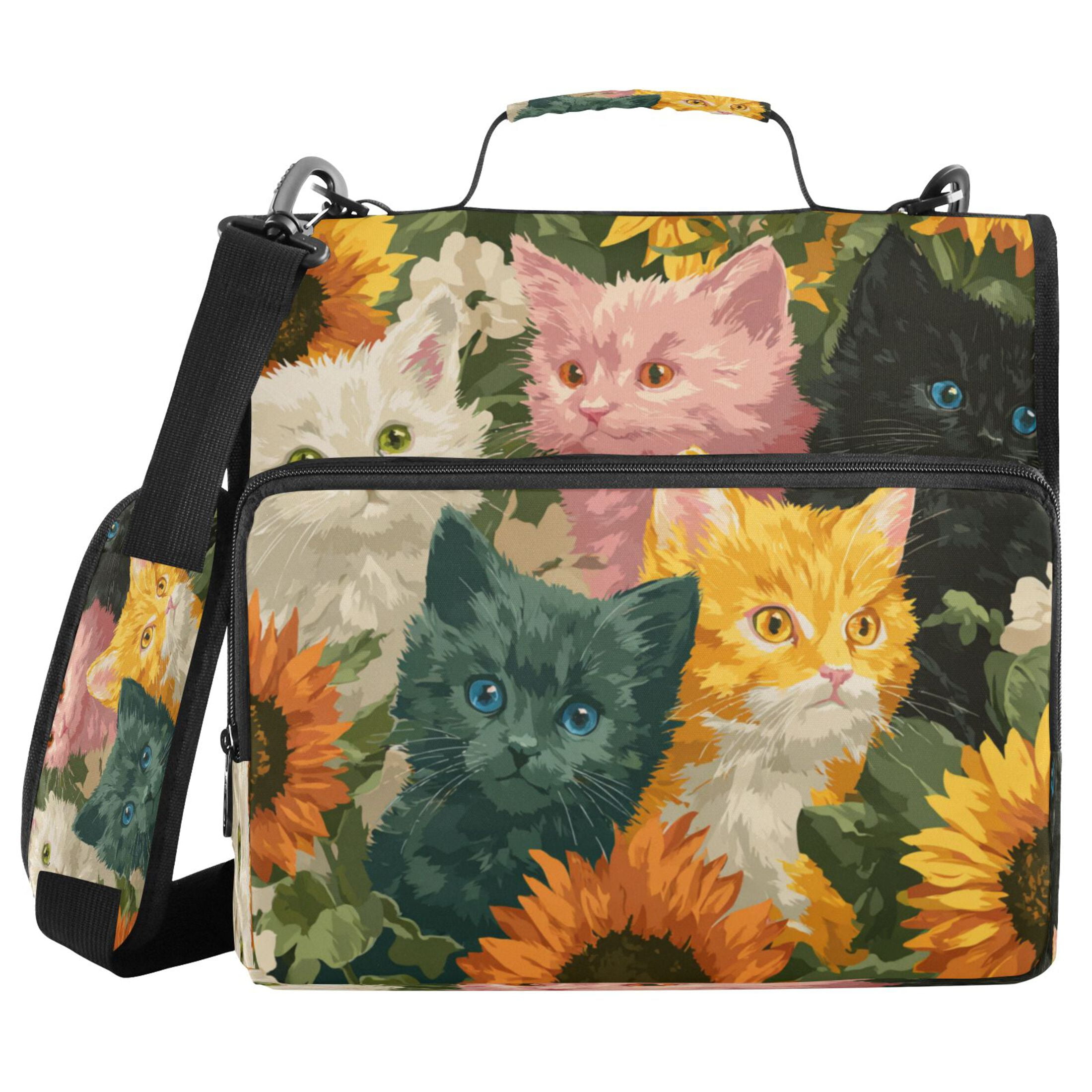 Water-Resistant 3-Ring Binder Organizer with Multiple Pockets Zipper ...