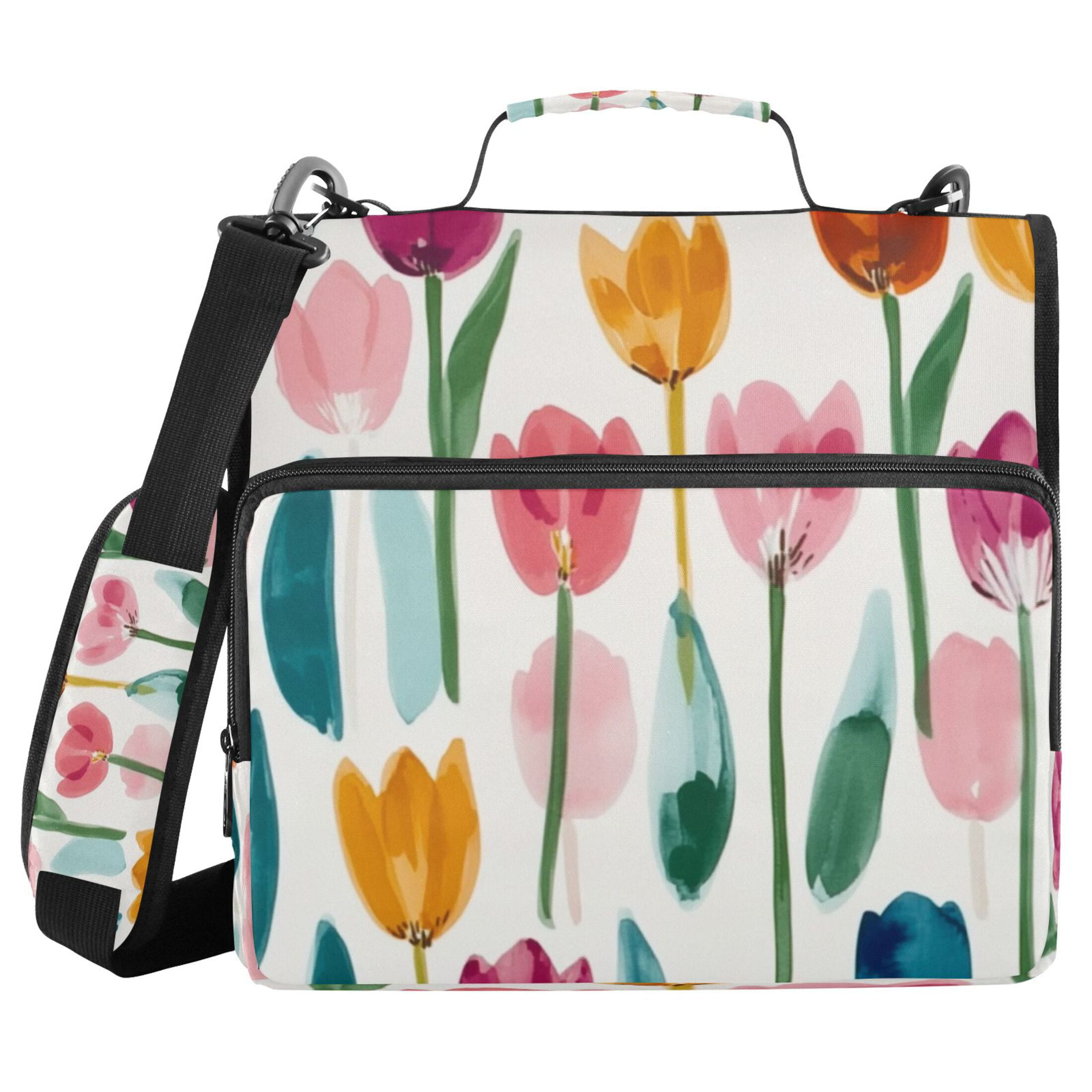 Water-Resistant 3-Ring Binder Organizer with Multiple Pockets Zipper ...