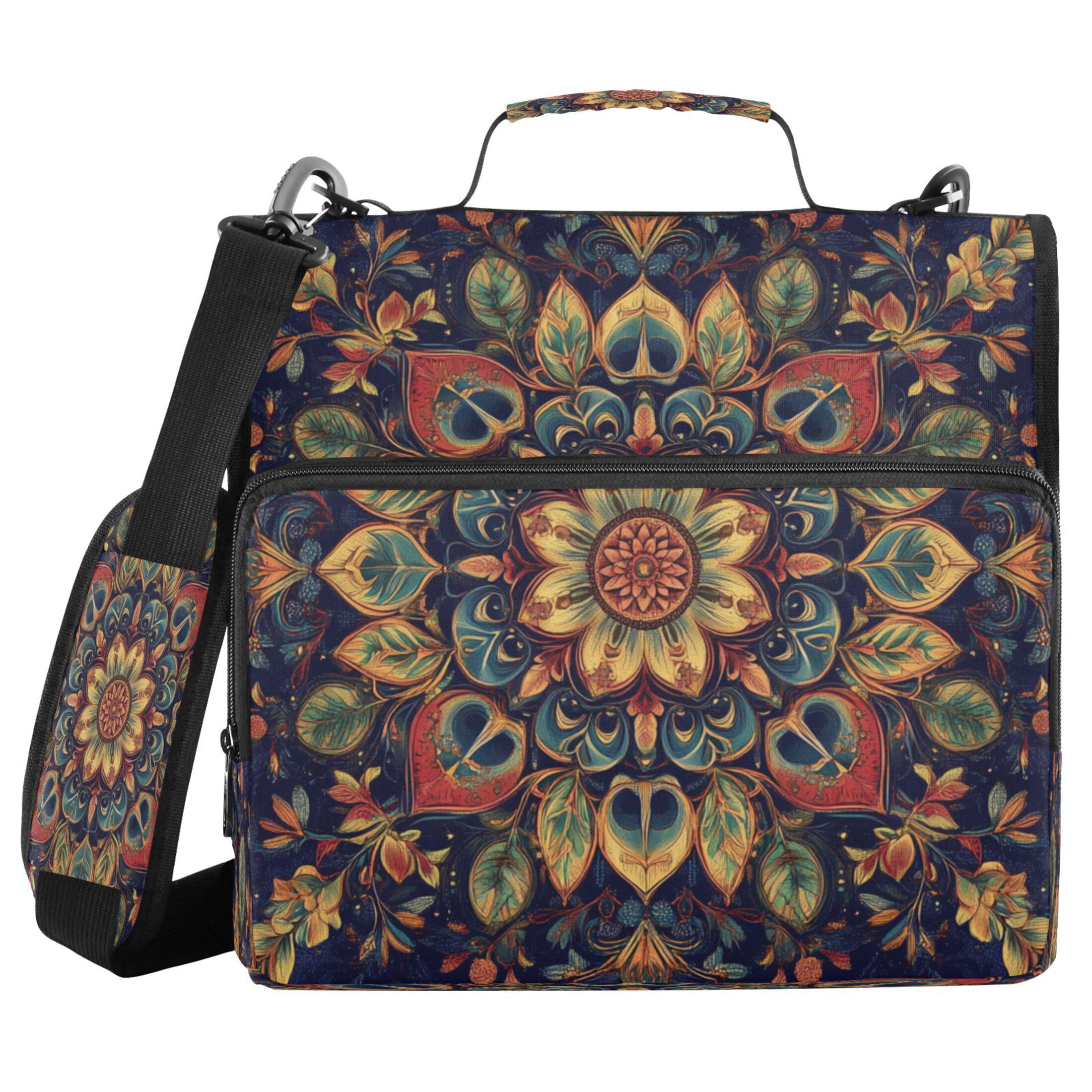 Water-Resistant 3-Ring Binder Organizer with Multiple Pockets Zipper ...