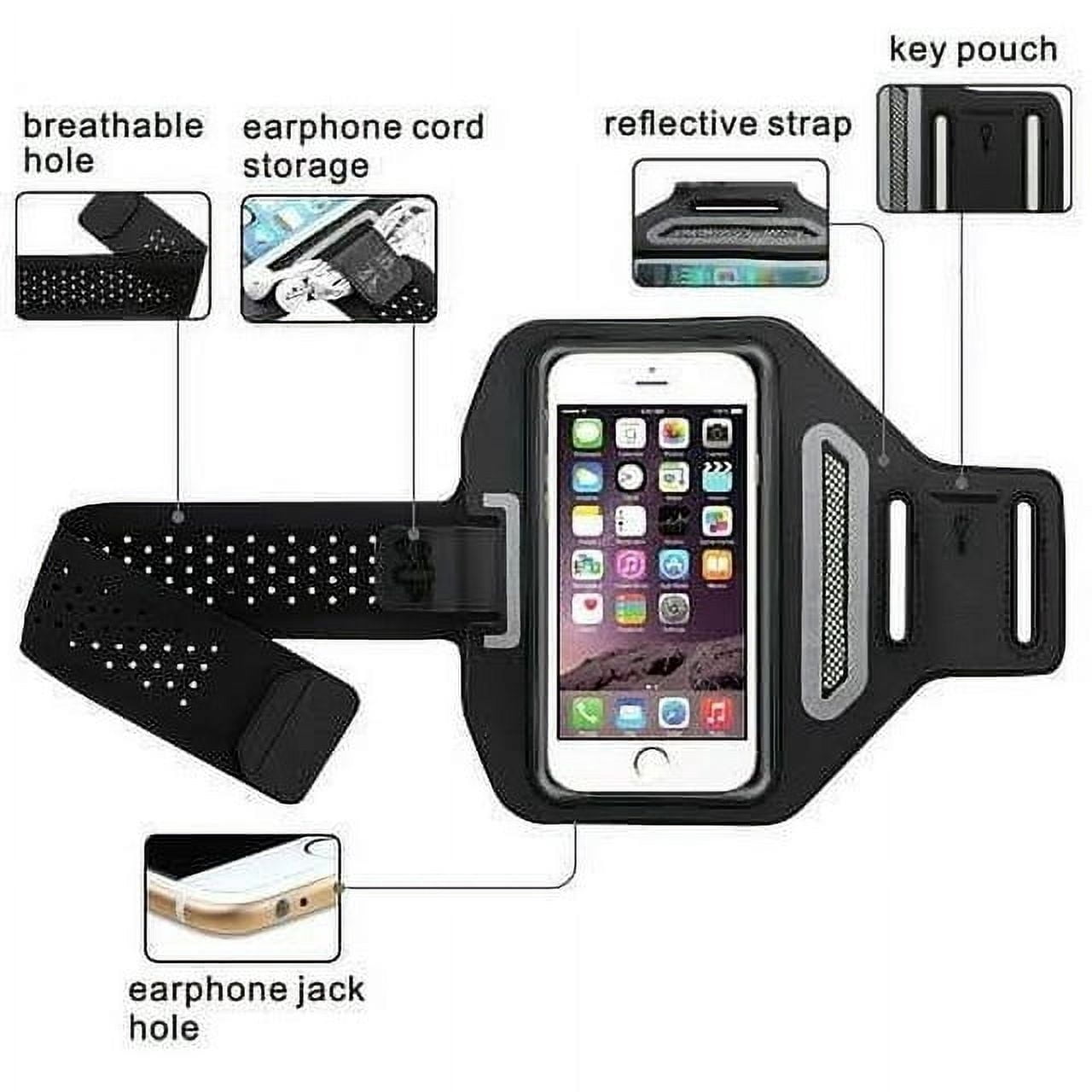 Water Resistant Cell Phone Armband Case Running Holder for iPhone Pro ...