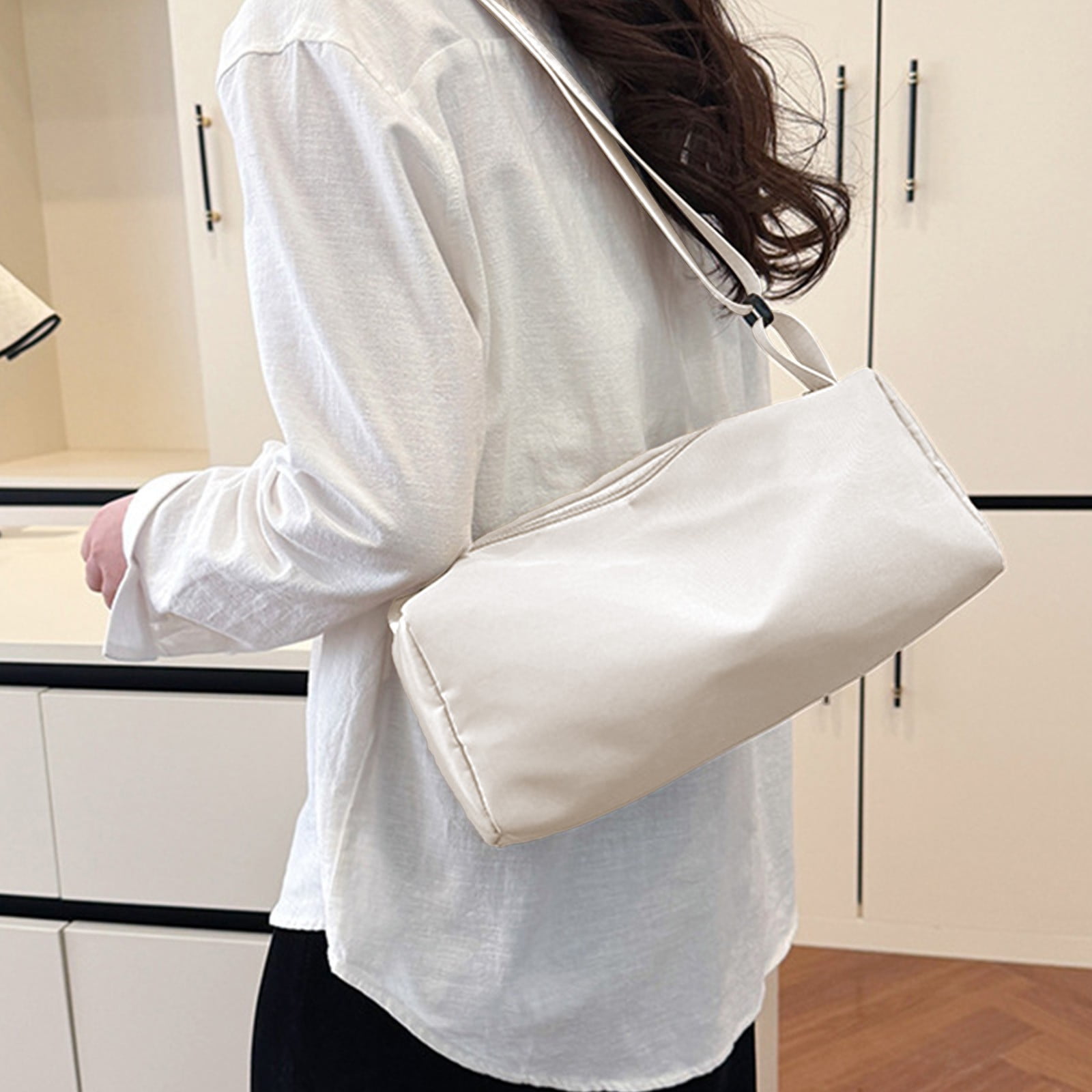 Water Resistant Crossbody Bag Backpack, Nylon Shoulder Bag with ...