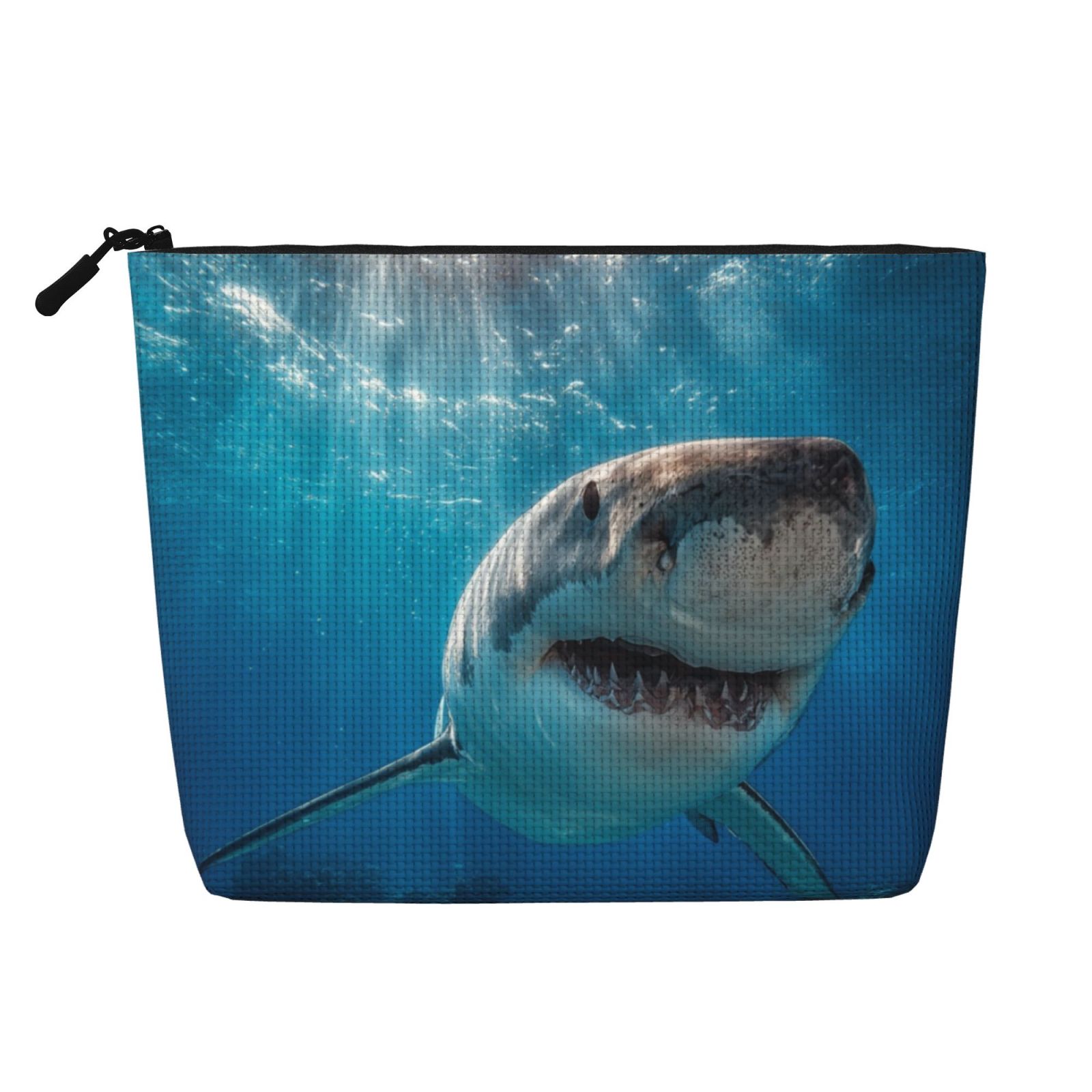 Water-Resistant Linen-Textured Cosmetic Pouch - Lightweight Travel ...