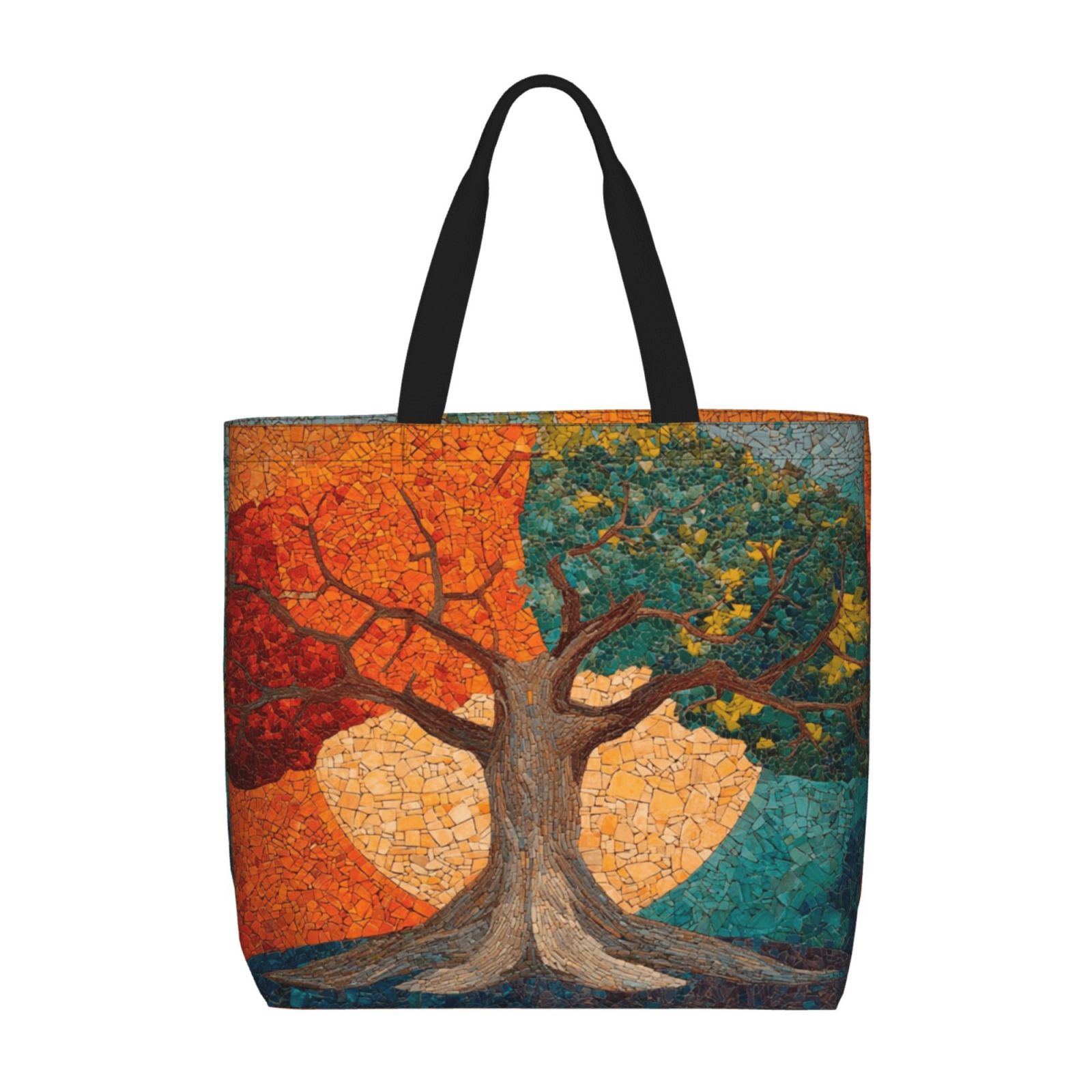 Water-Resistant Polyester Tote Bag - Lightweight Everyday Carryall with ...