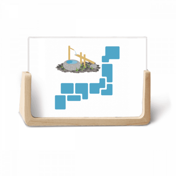 Water Resource Switch Fence Photo Wooden Photo Frame Tabletop Display ...