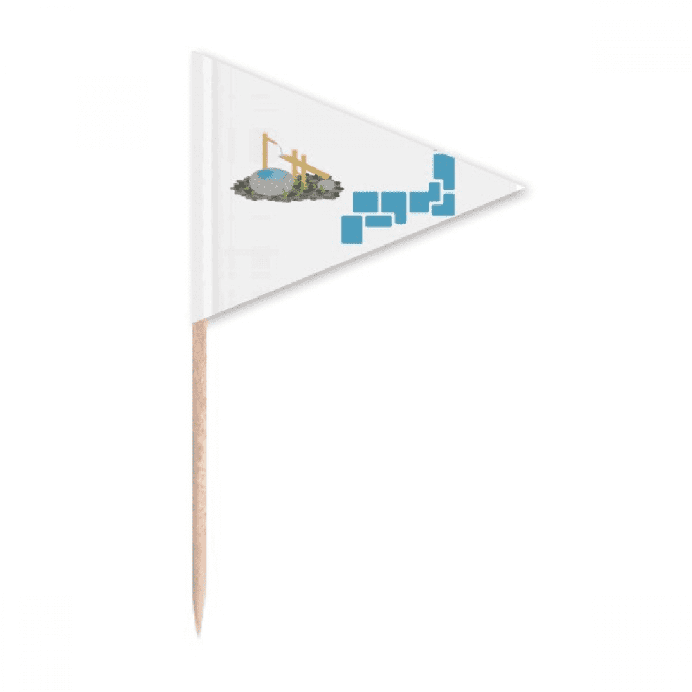 Water Resource Switch Fence Toothpick Triangle Cupcake Toppers Flag ...