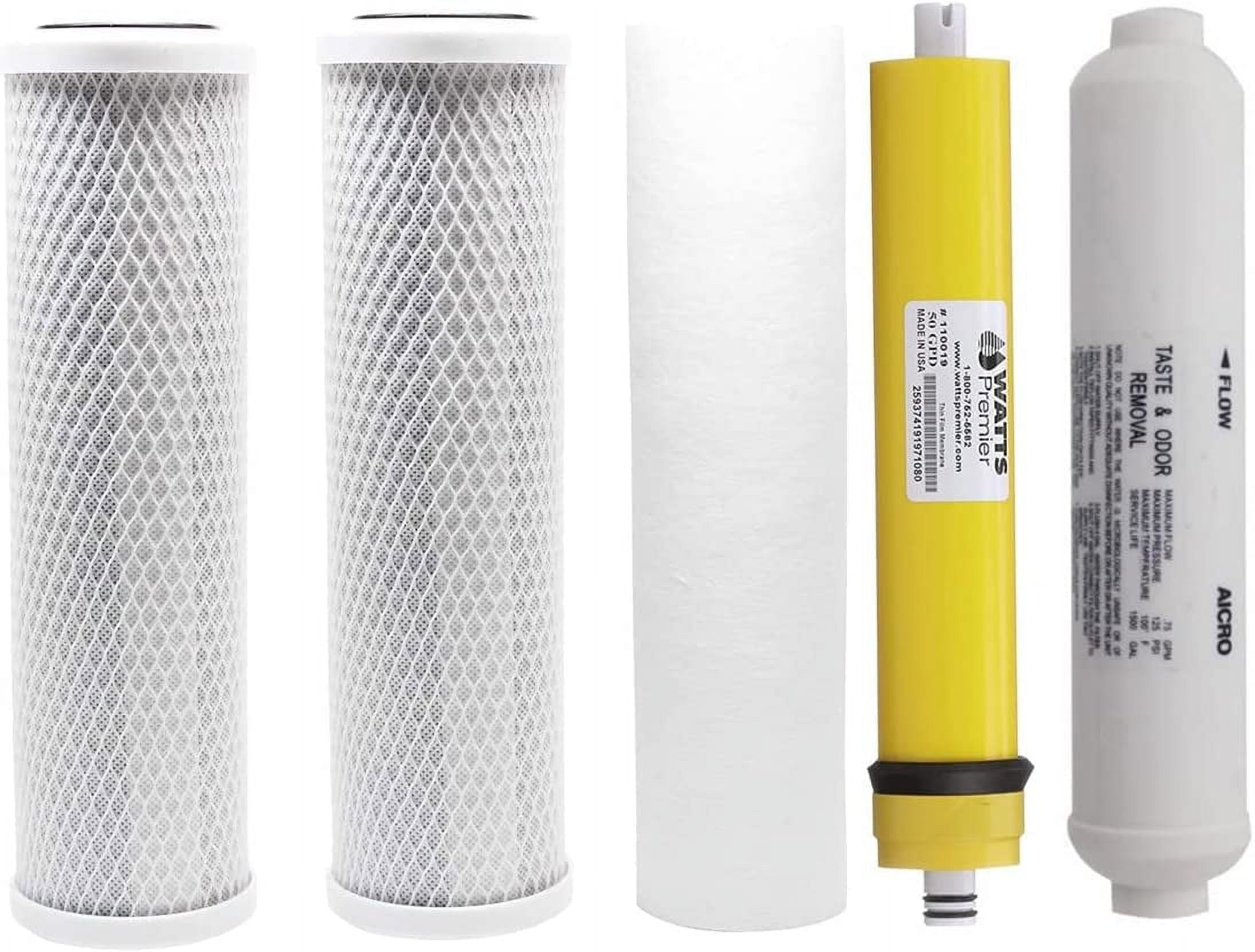 Water Reverse Osmosis Filter Kit Compatible to Watts WP5-50 Reverse ...