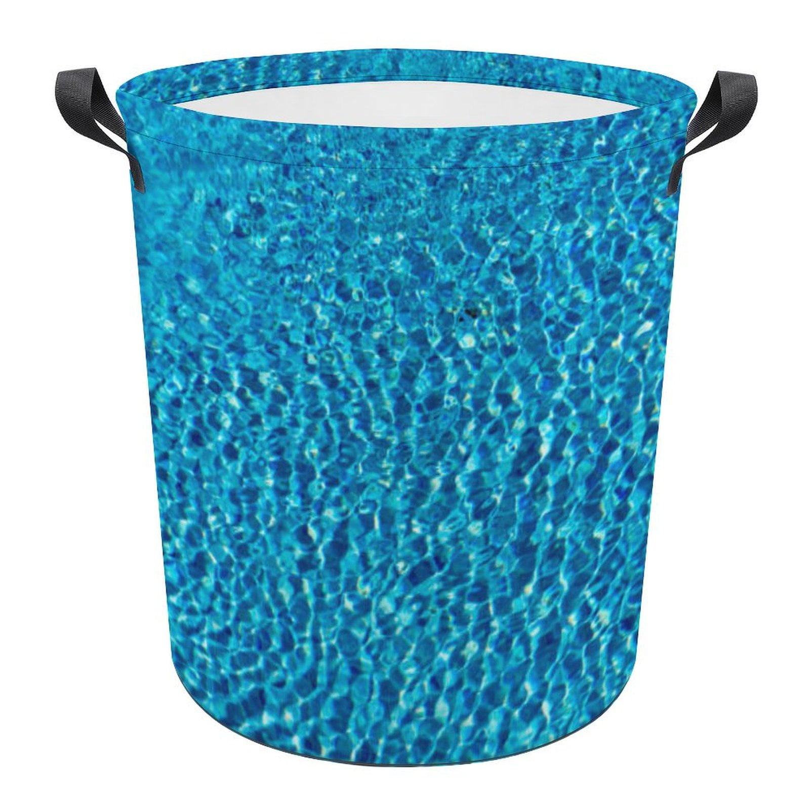 Water Ripple Light Blue Laundry Basket Storage Basket Controller ...