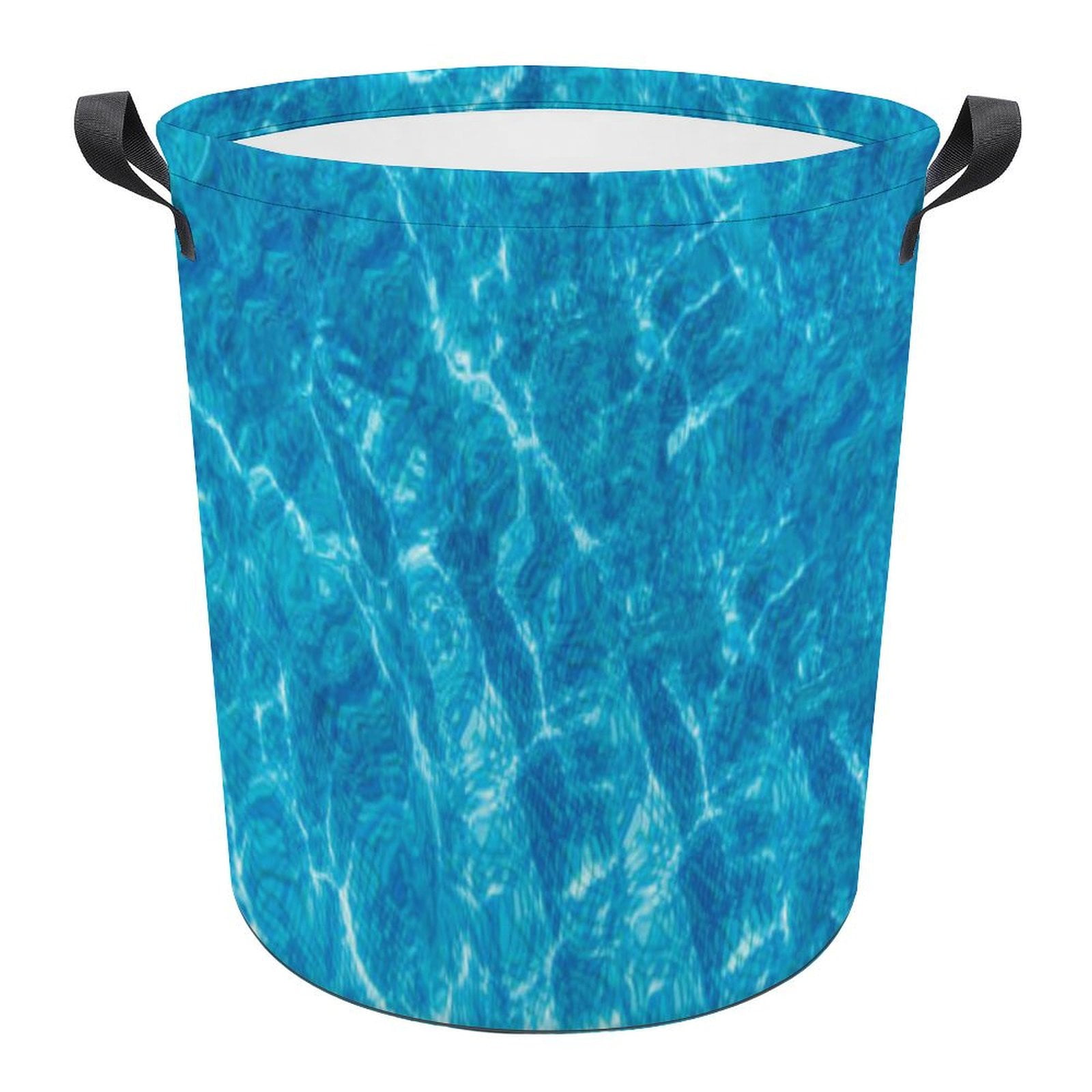 Water Ripple Light Blue Laundry Basket Storage Basket Controller ...