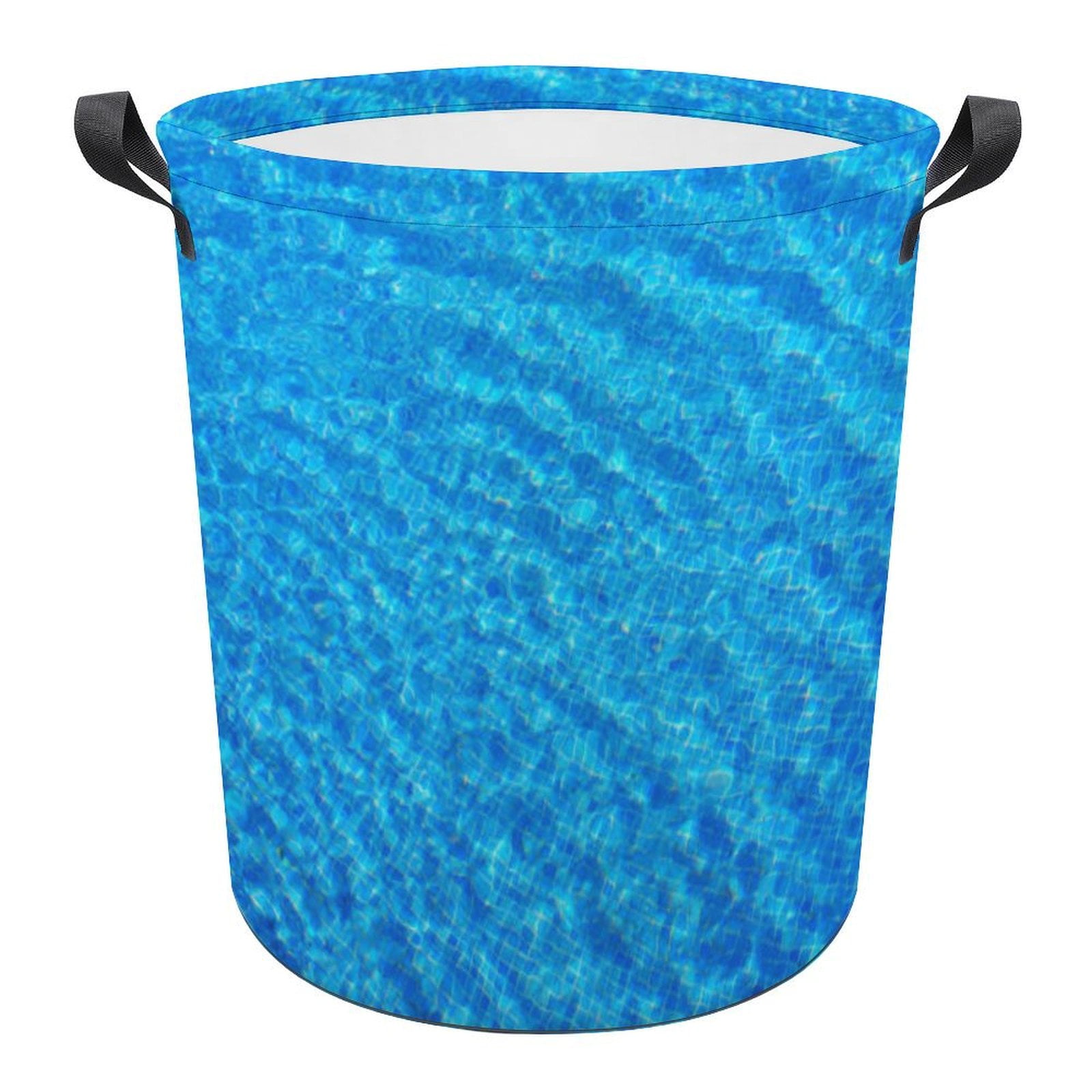 Water Ripple Light Blue Laundry Basket Storage Basket Controller ...