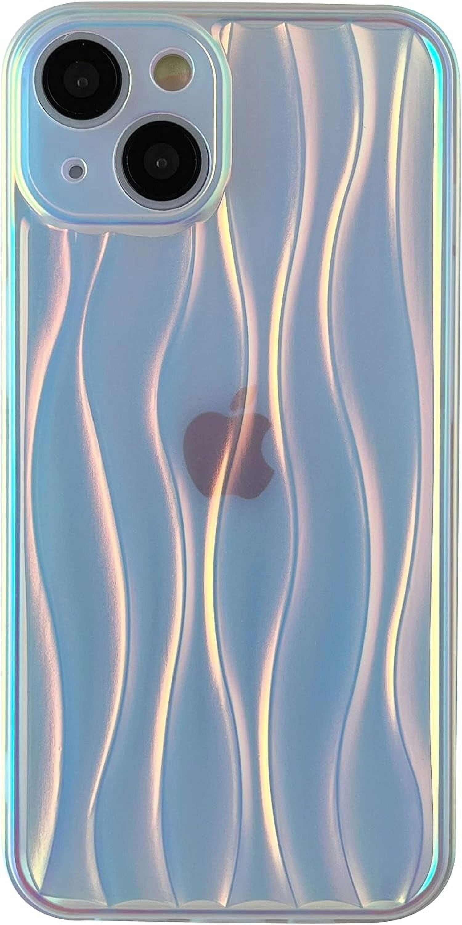 Water Ripple Pattern Wave Shape Compatible with iPhone Case (Clear ...