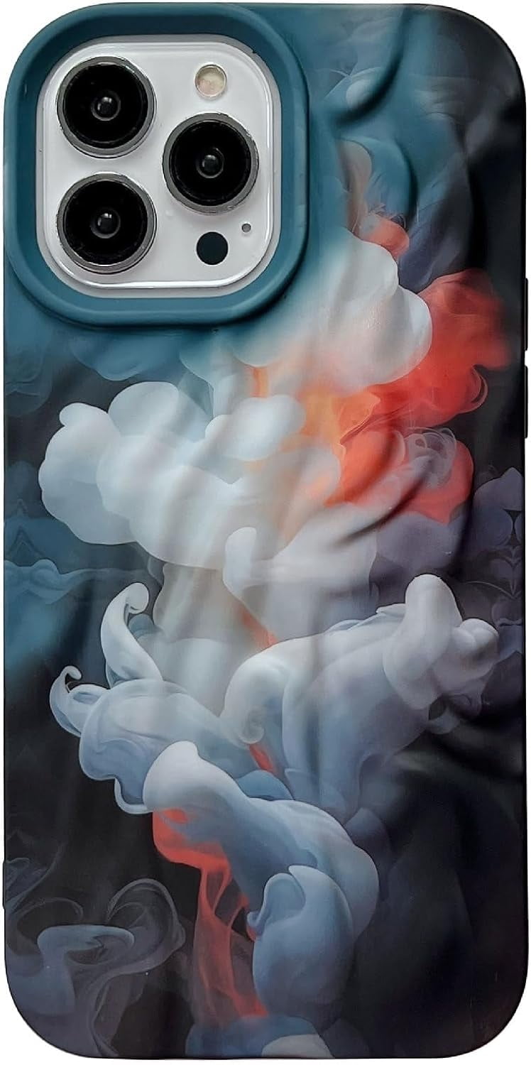 Water Ripple Pleated Ink Painting Soft for iPhone Case (Colored,iPhone ...