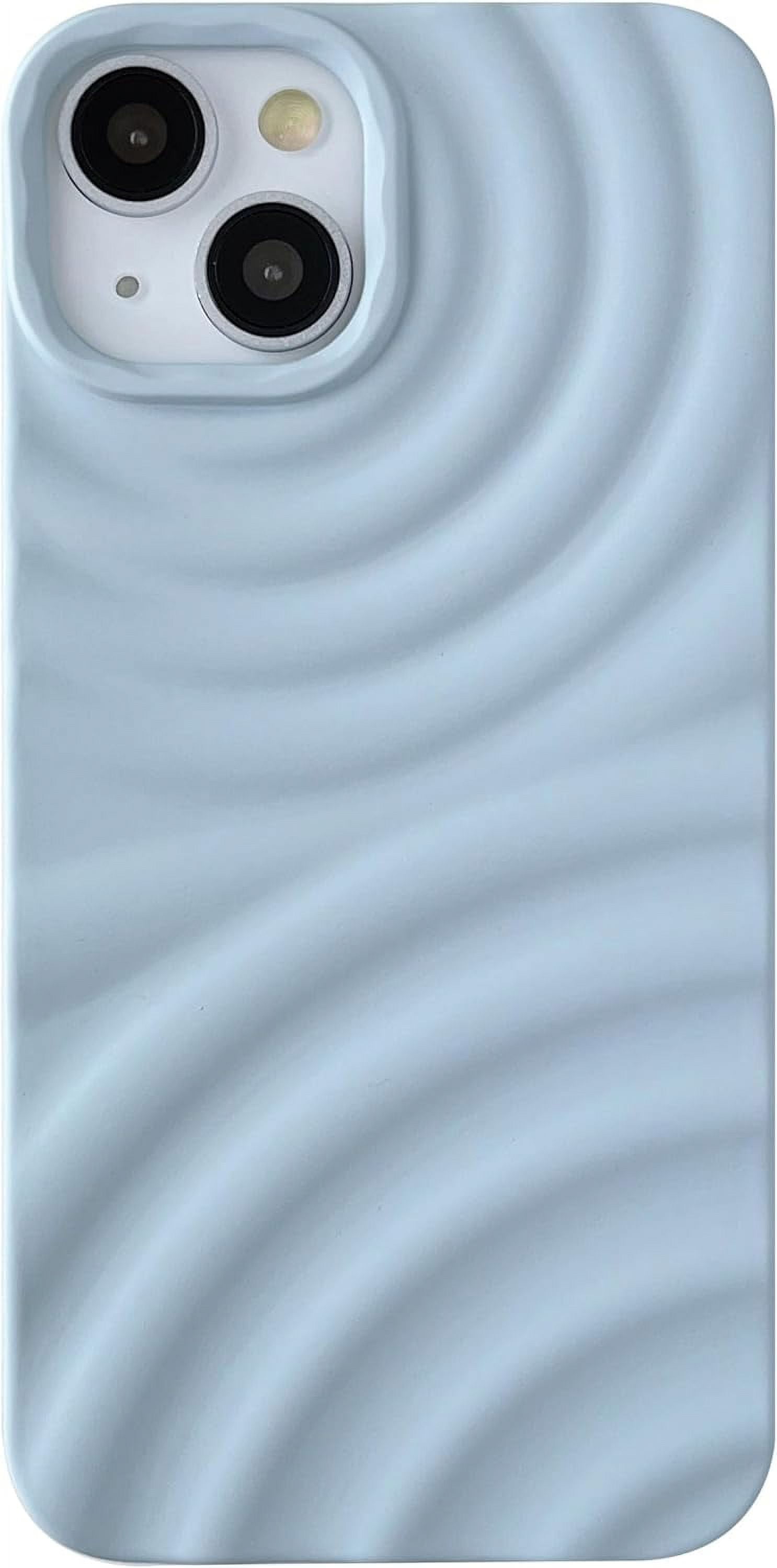 Water Ripple Wave Pattern Soft Compatible with iPhone Case (Blue,iPhone ...