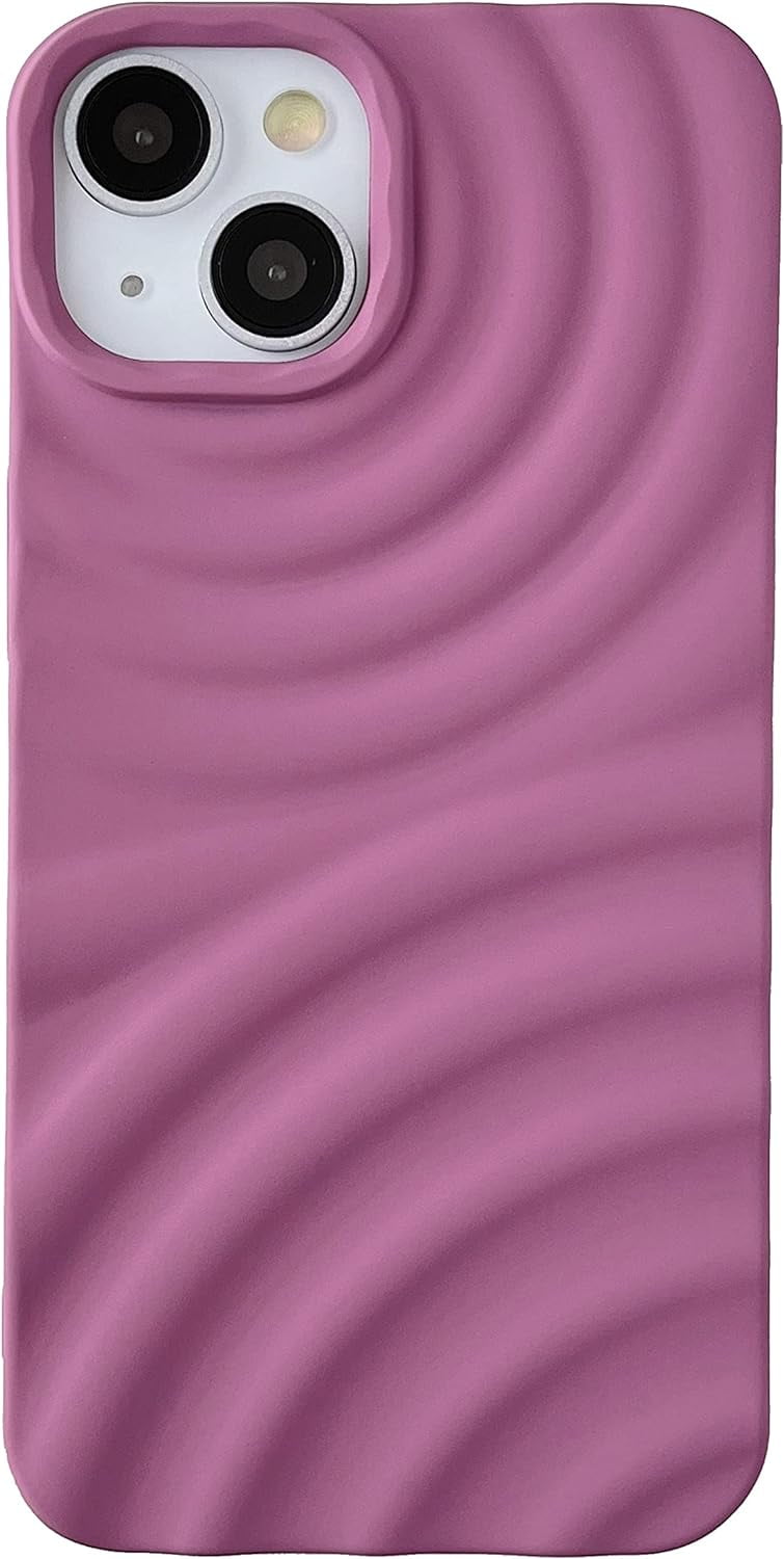 Water Ripple Wave Pattern Soft Compatible with iPhone Case (Purple ...
