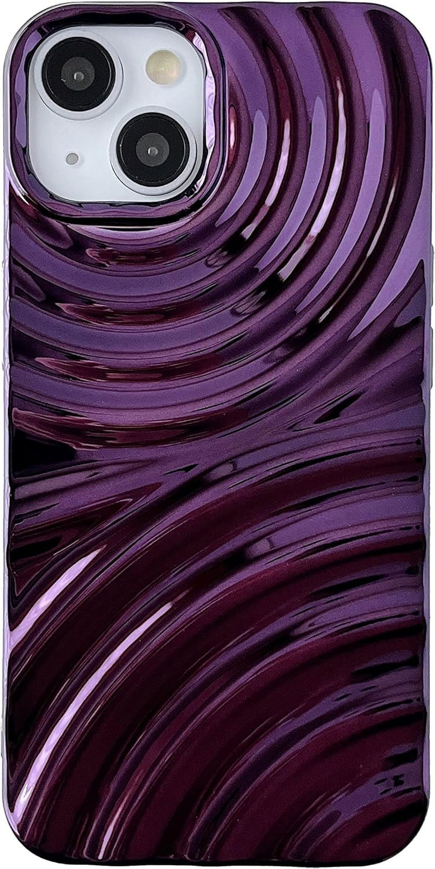 Water Ripple Wave Pattern Soft Compatible with iPhone Case (White ...