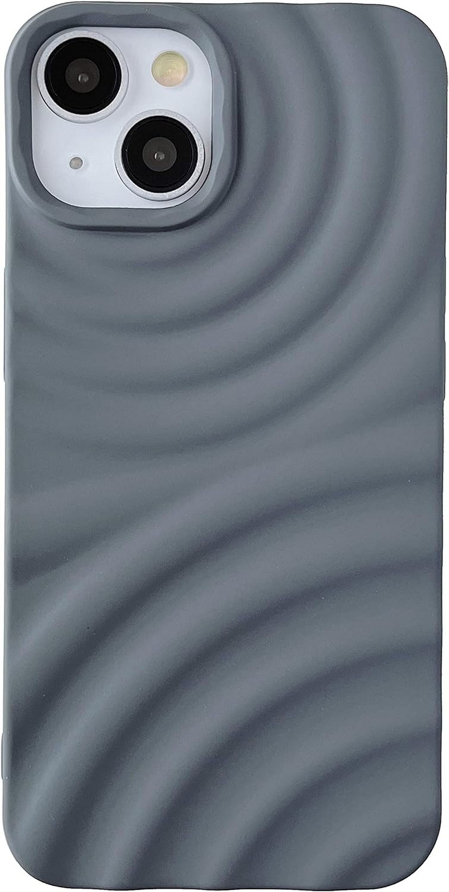 Water Ripple Wave Pattern Soft Compatible with iPhone Case (White ...