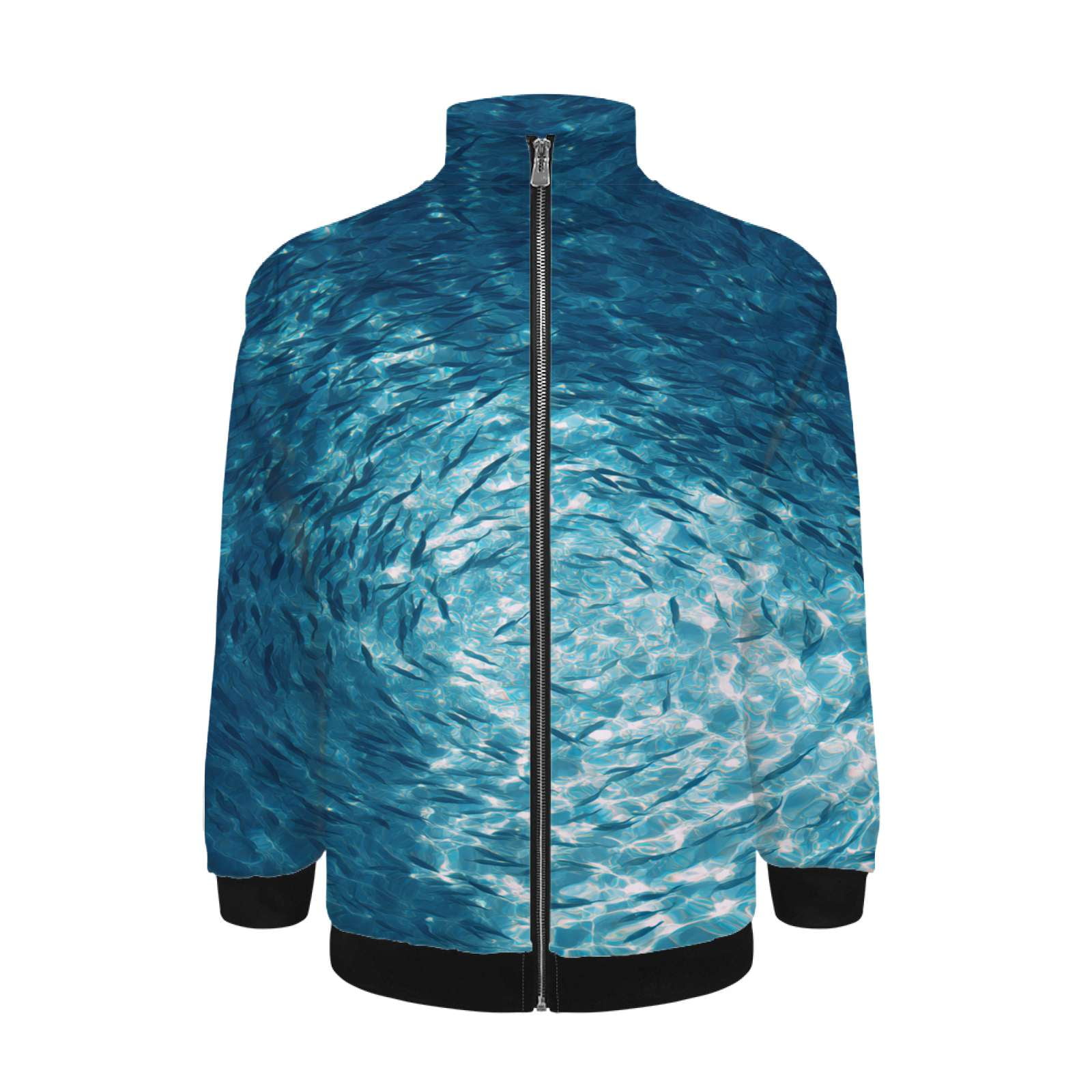 Water Ripples And Light Reflections Jacket Men's Street Cool Long ...